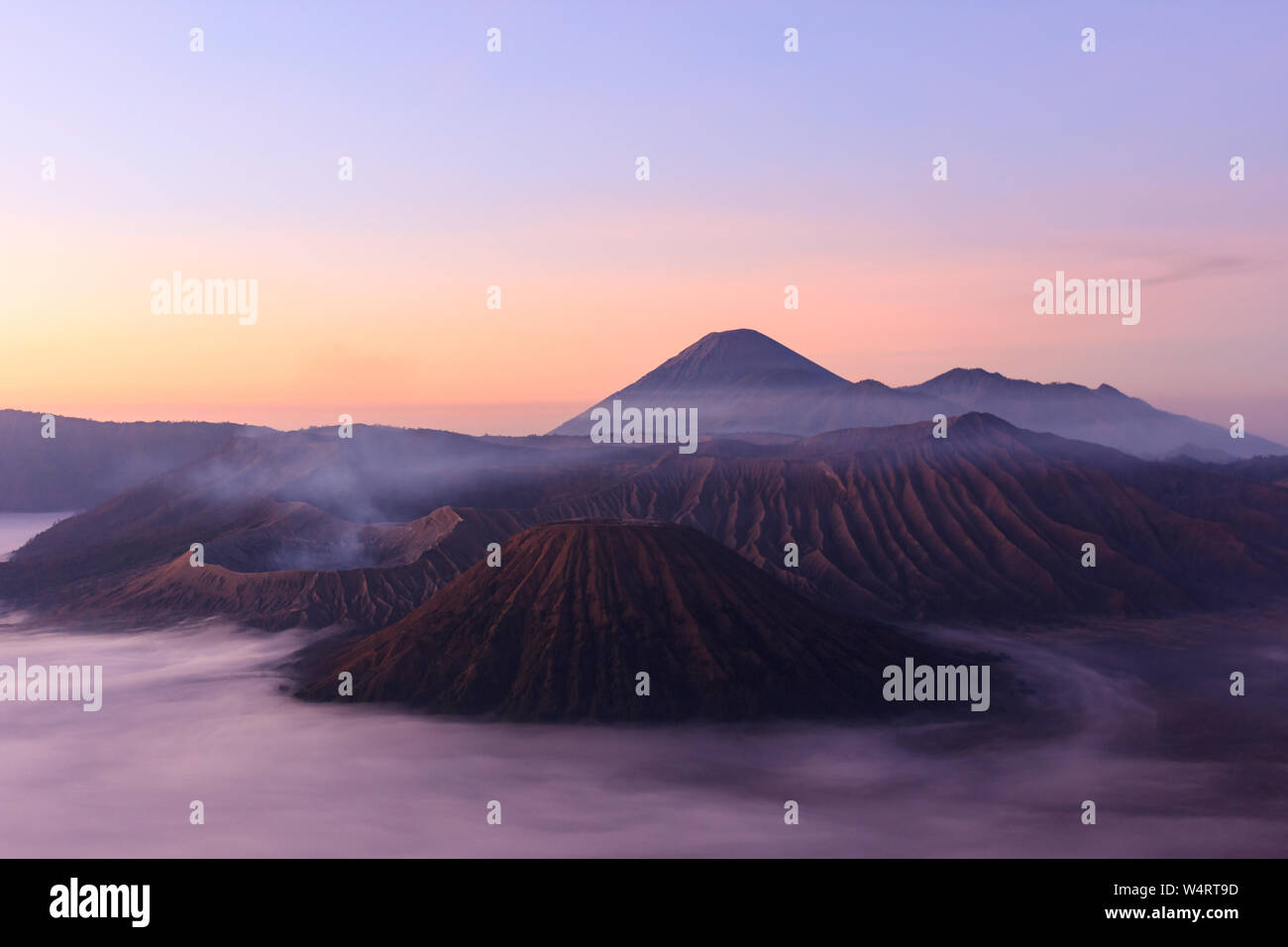 Morning shot of Gunung Bromo, Java, Indonesia Stock Photo - Alamy