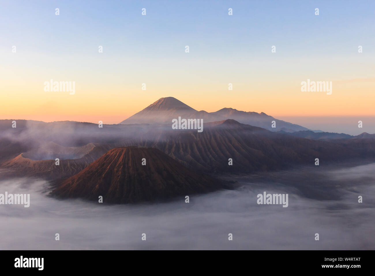 Morning shot of Gunung Bromo, Java, Indonesia Stock Photo - Alamy