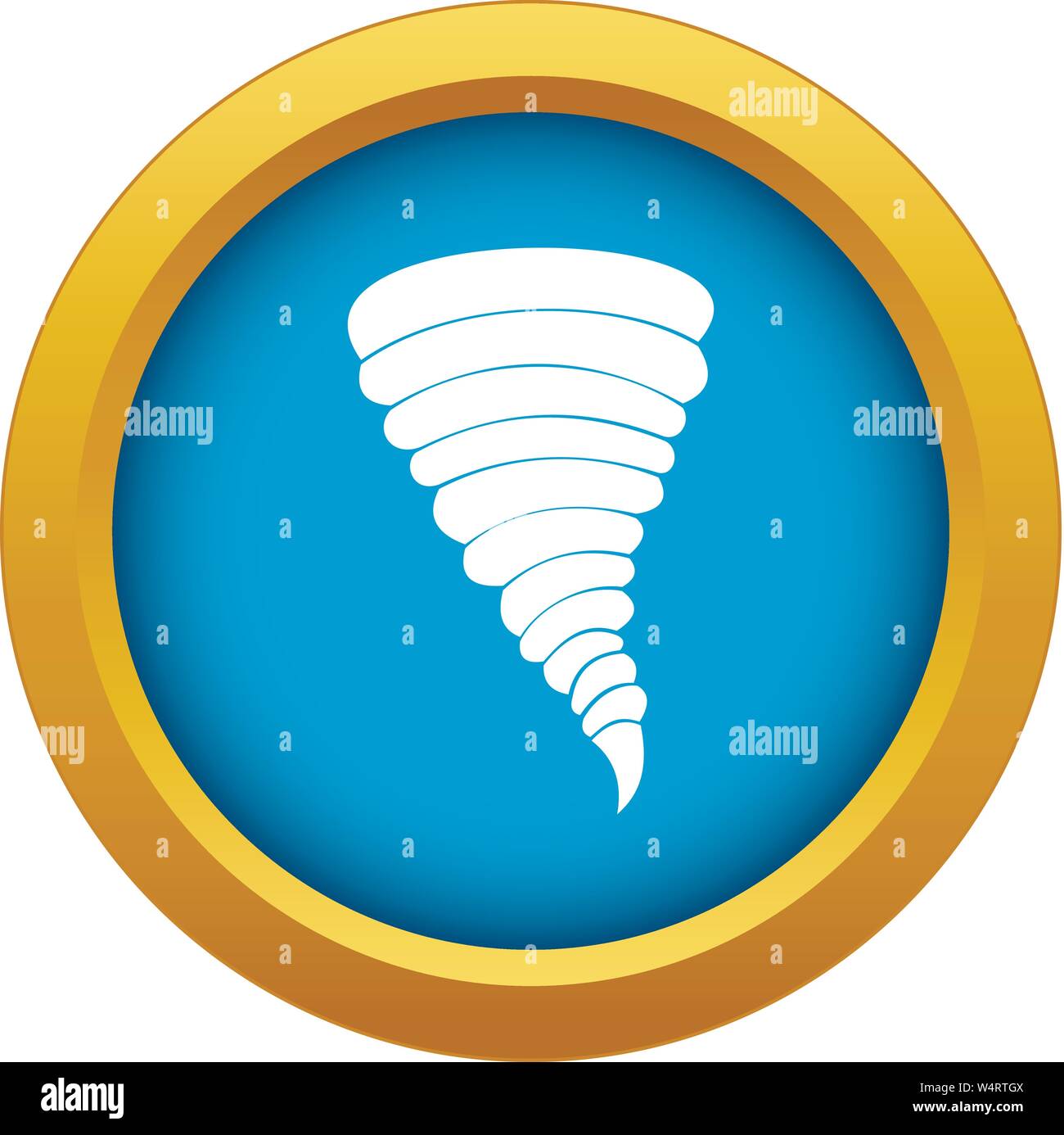 Tornado icon blue vector isolated Stock Vector Image & Art - Alamy