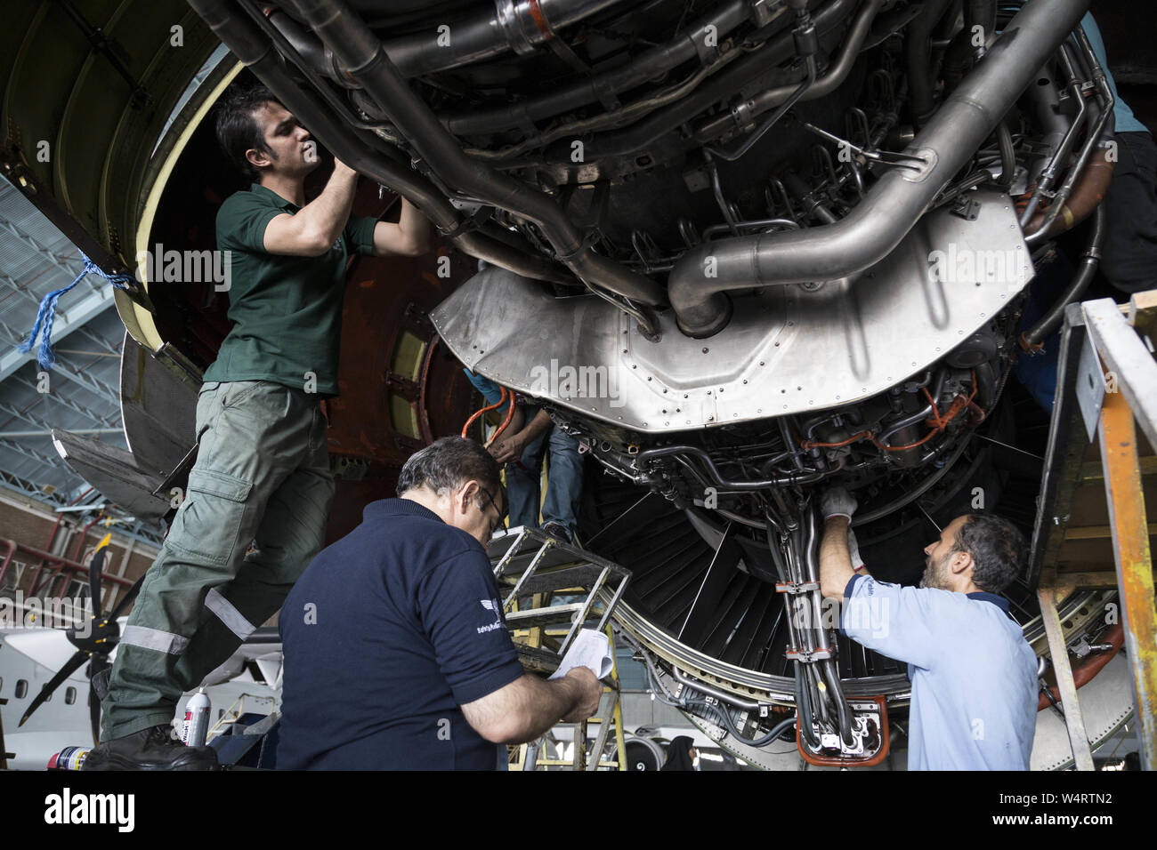 July 24, 2019, Tehran, Tehran, Iran: This photo shows technicians and ...