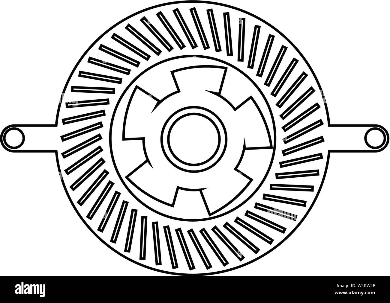 CPU and GPU cooler fan Stock Vector Image & Art - Alamy