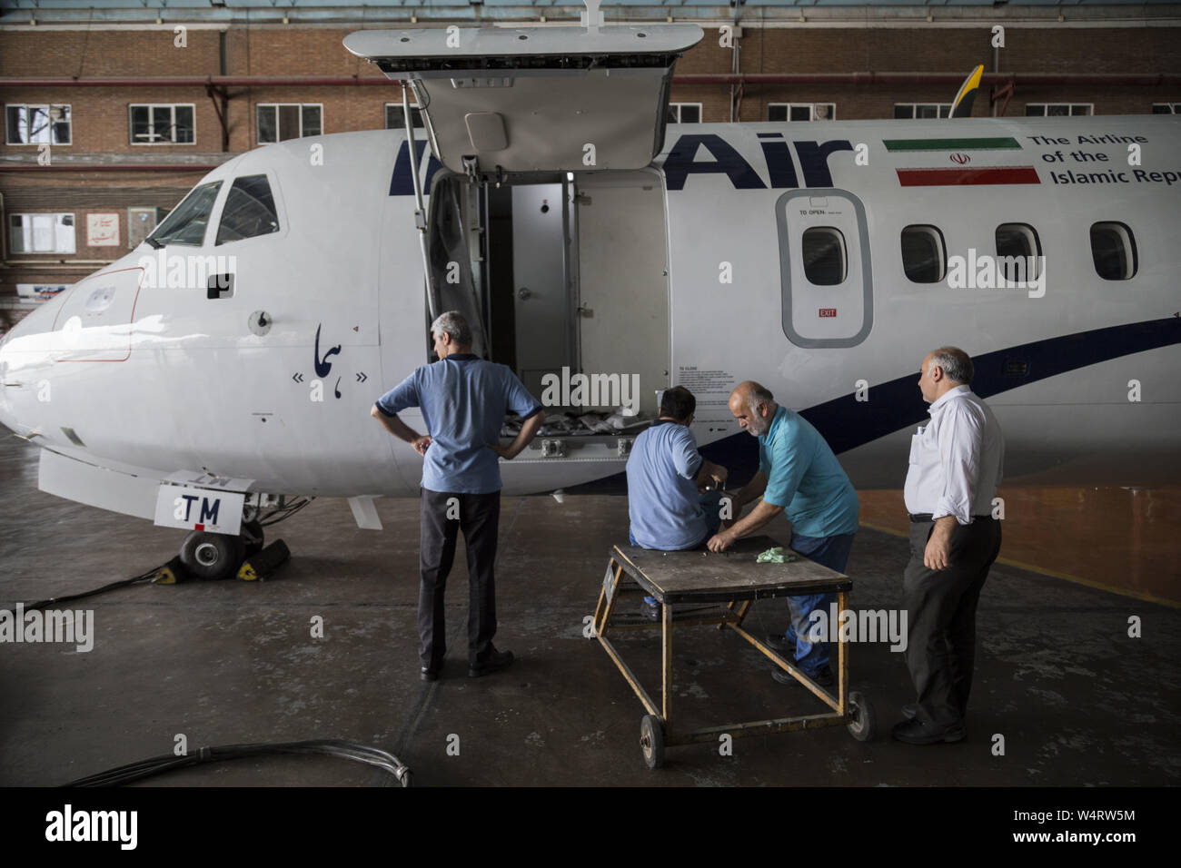 July 24, 2019, Tehran, Tehran, Iran: This photo shows technicians and ...