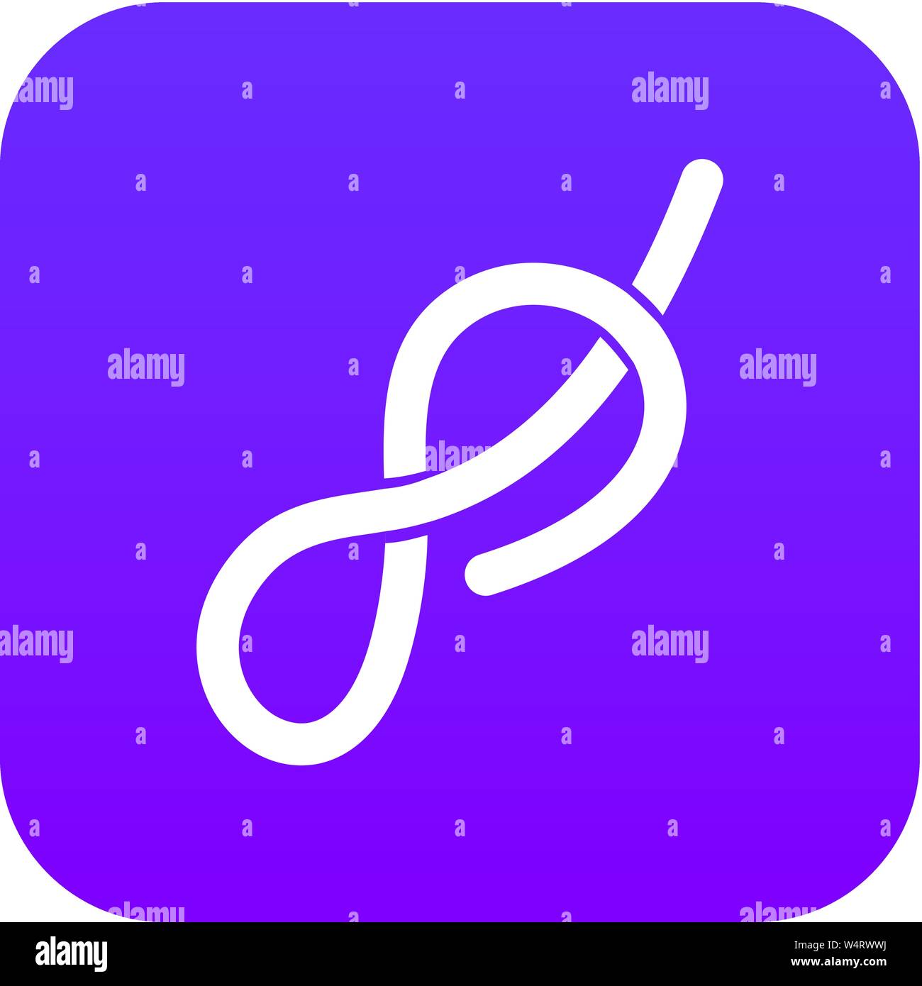 Ship rope icon digital purple Stock Vector Image & Art - Alamy