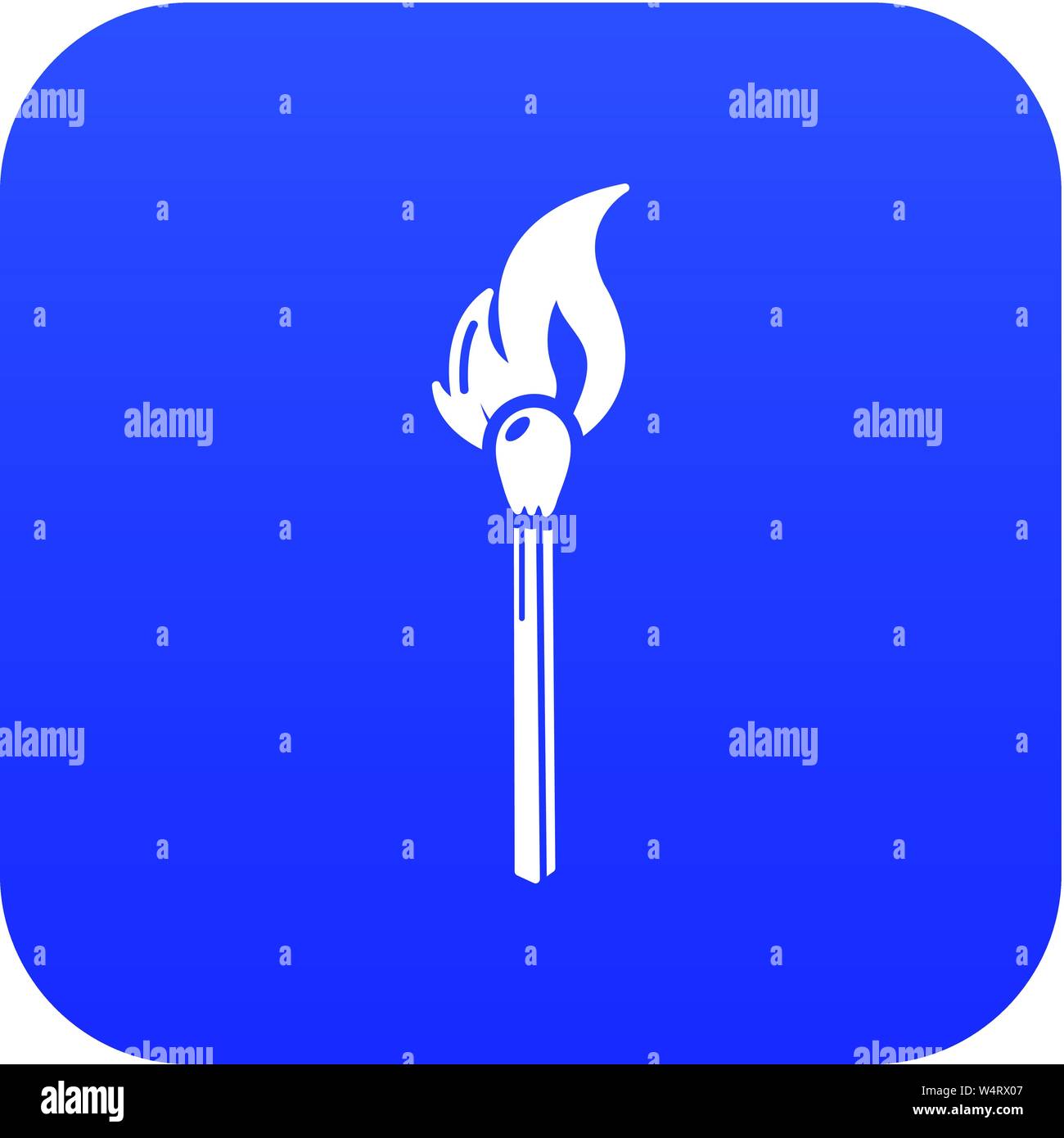 Burning match icon, simple black style Stock Vector Image & Art - Alamy