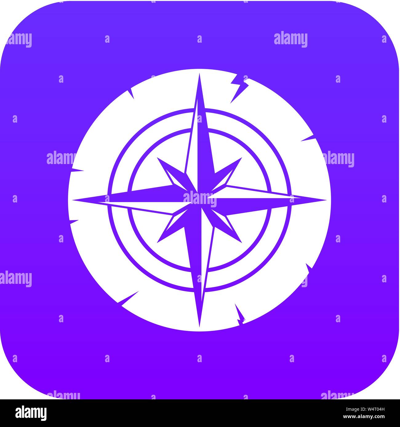 Ancient compass icon digital purple Stock Vector Image & Art - Alamy