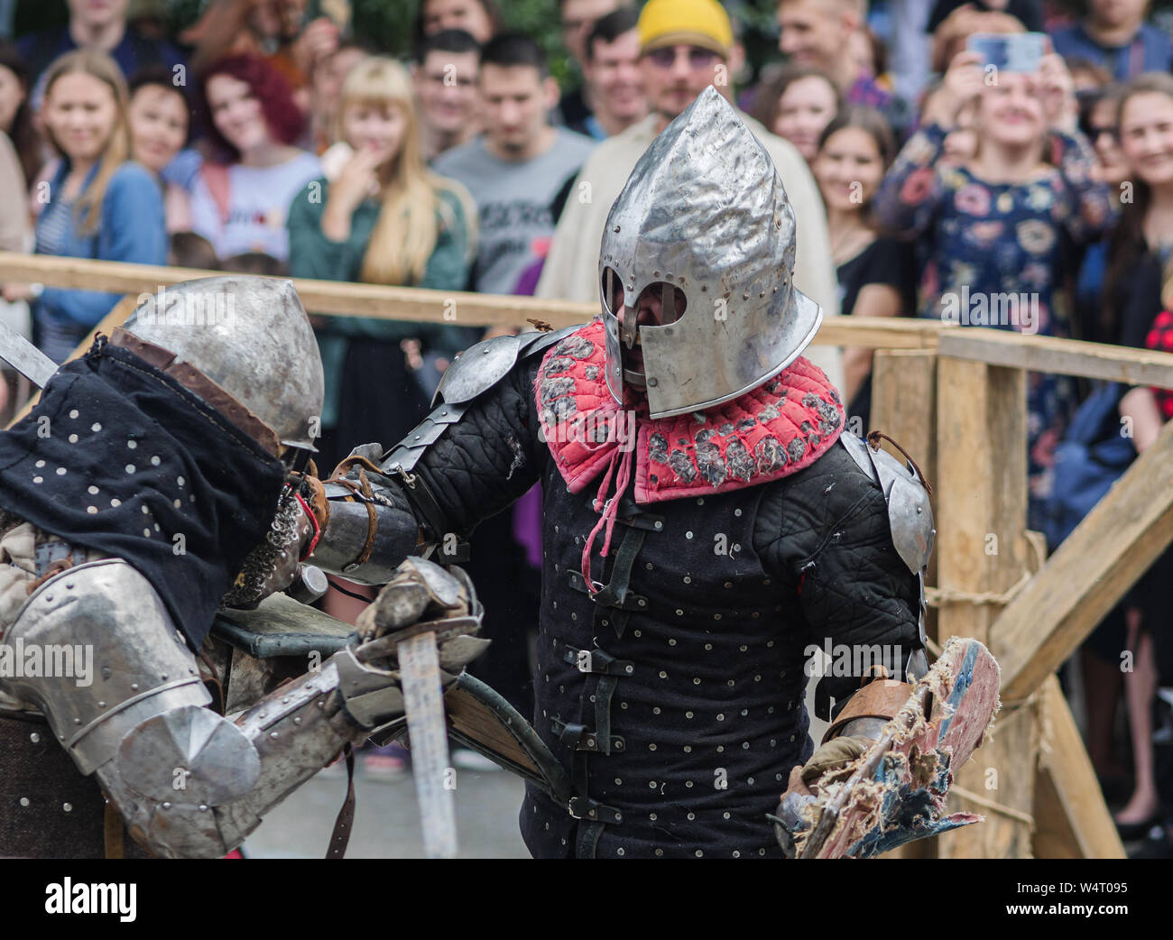 VLADIVOSTOK, RUSSIA - JULY 20, 2019: Festival on the game and a series ...