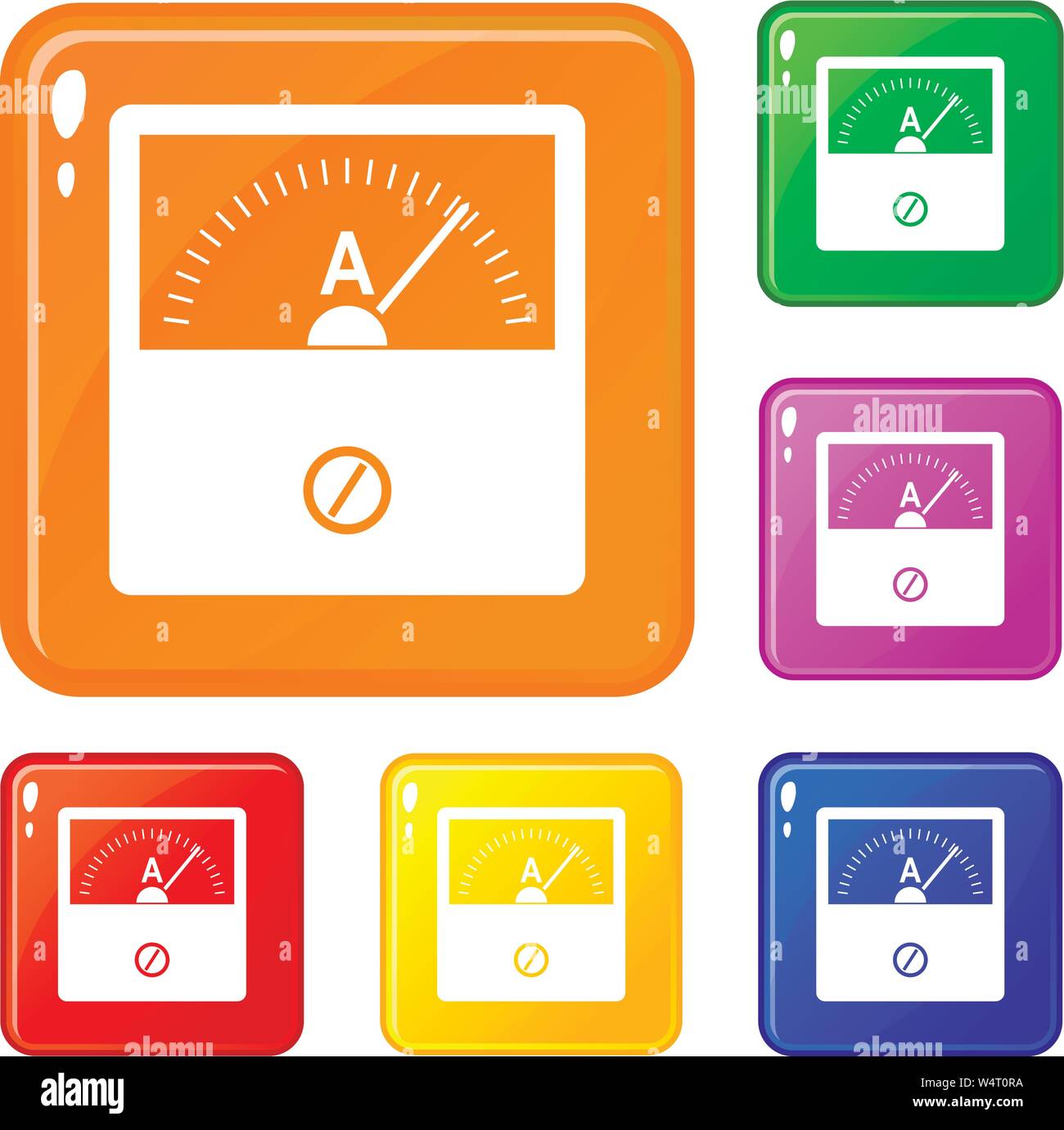 Counter icons set vector color Stock Vector Image & Art - Alamy