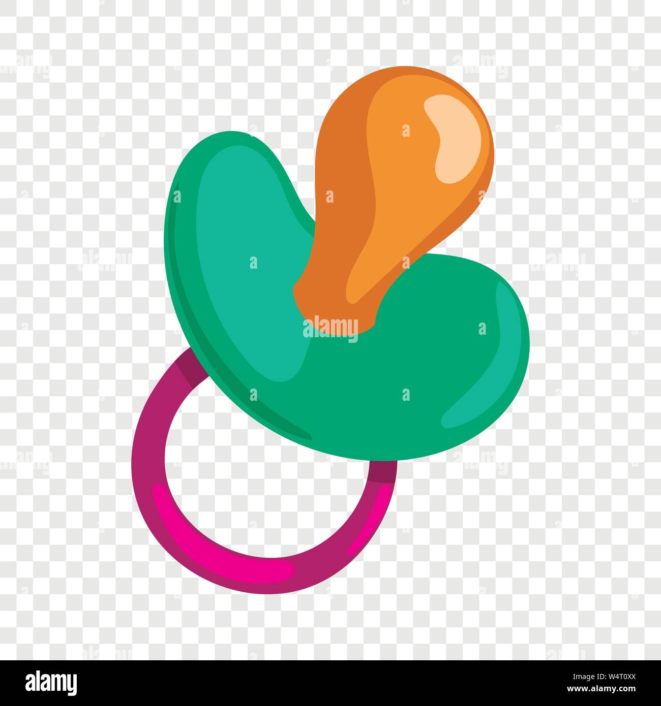 Green baby pacifier icon, cartoon style Stock Vector Image & Art - Alamy
