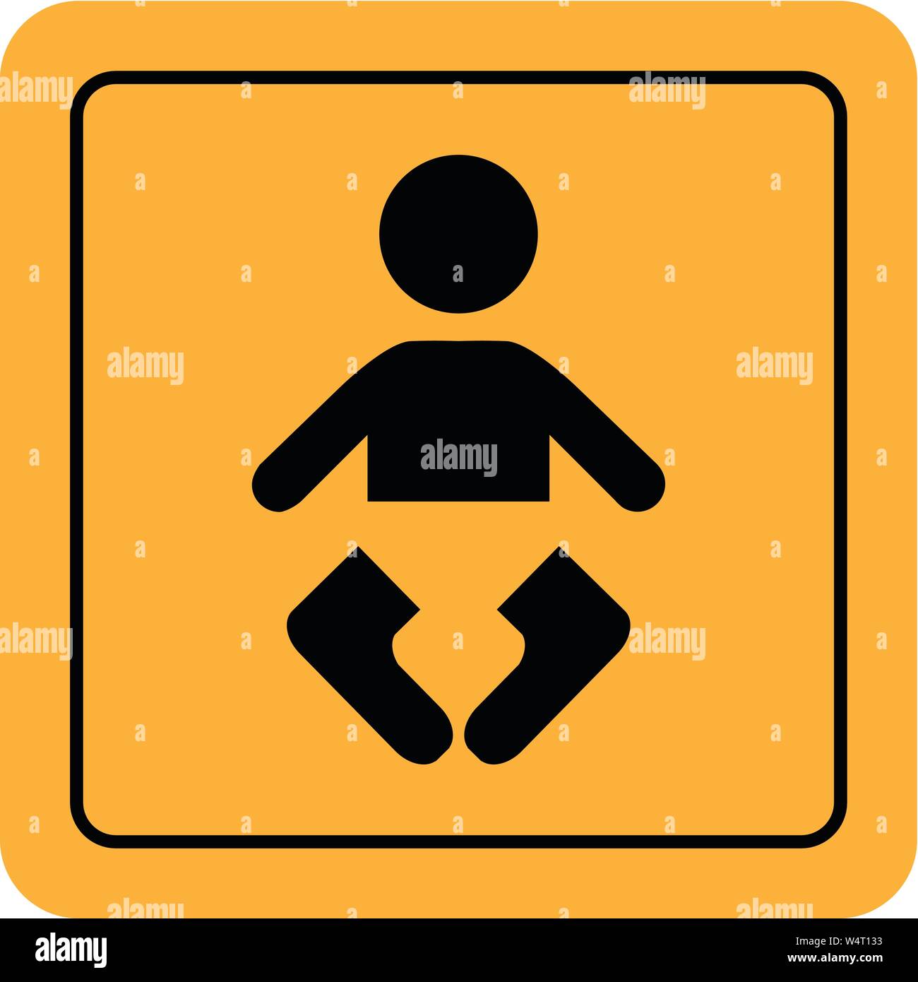 Baby silhouette vector hi-res stock photography and images - Alamy