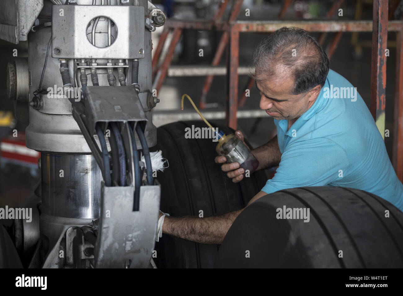 July 24, 2019, Tehran, Tehran, Iran: This photo shows technicians and ...