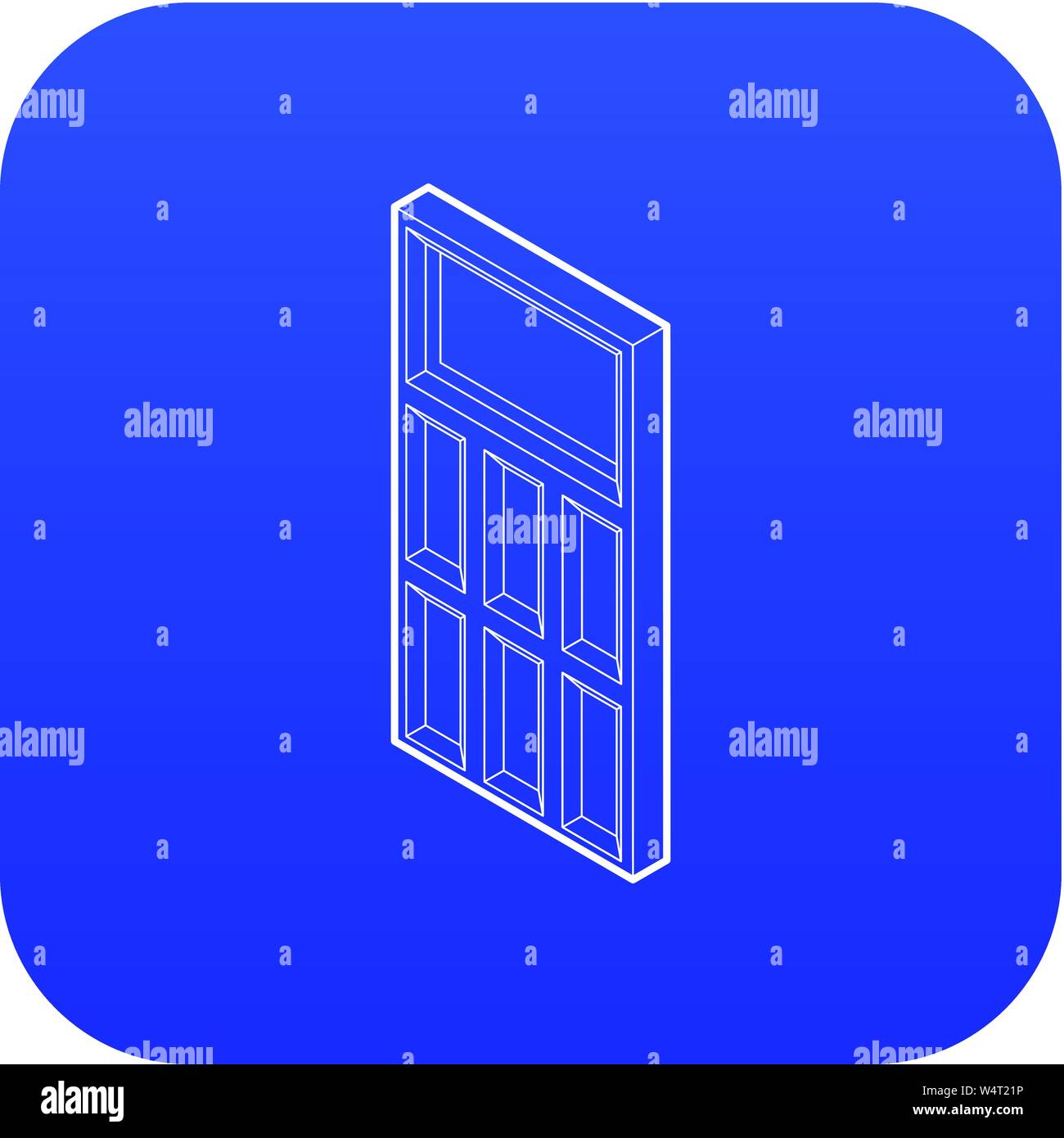 Door icon blue vector Stock Vector Image & Art - Alamy