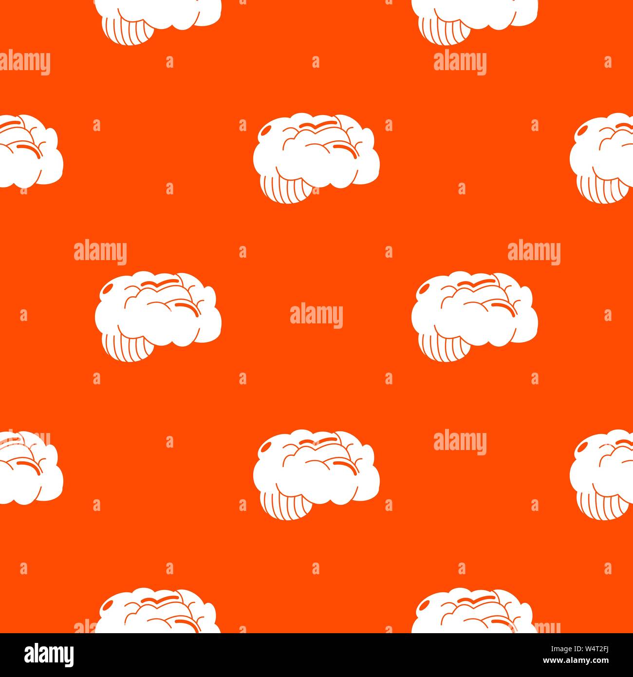 Brain pattern vector orange Stock Vector Image & Art - Alamy