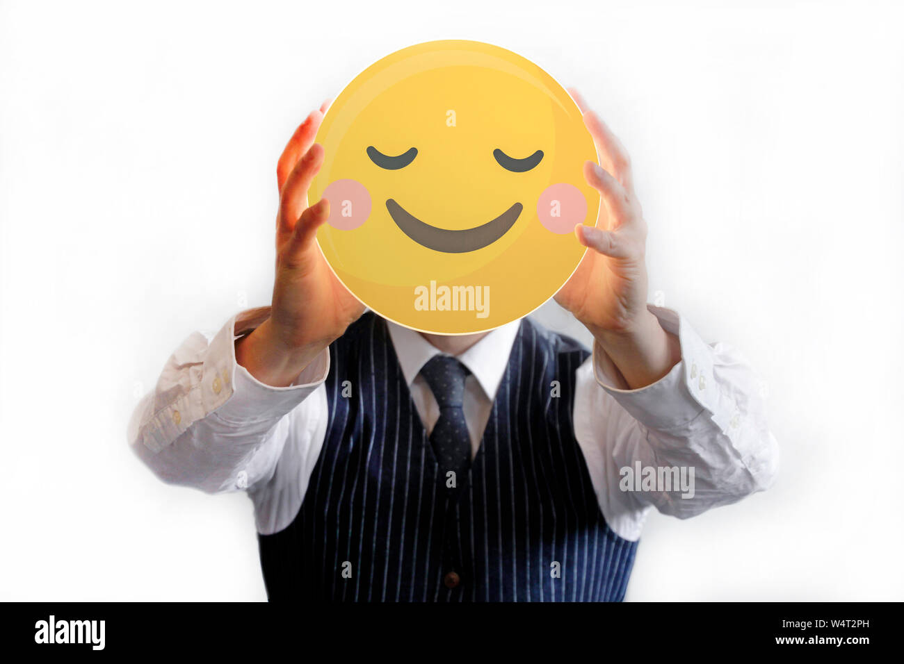 Yellow smiley man smile happy hi-res stock photography and images - Alamy