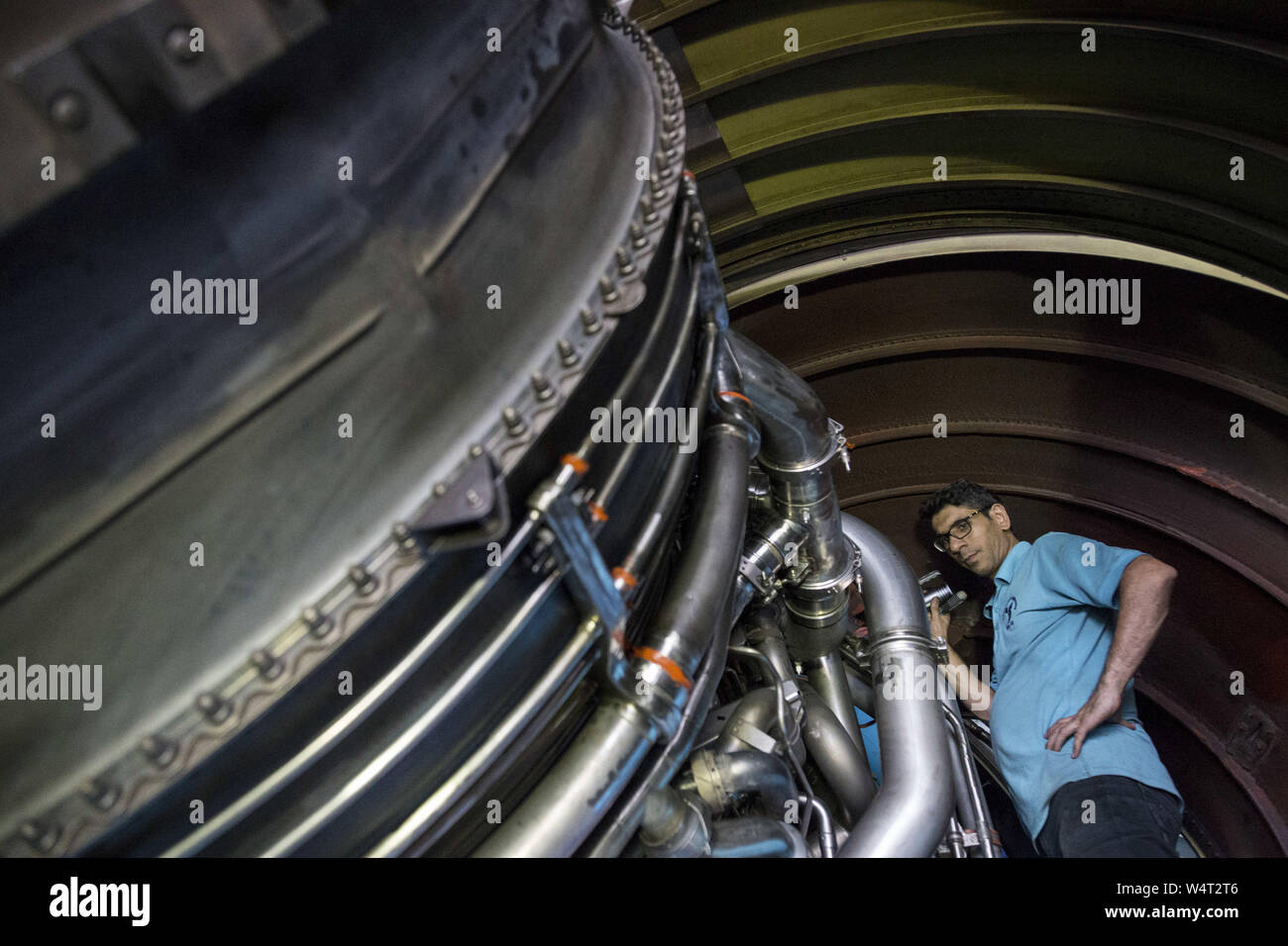 July 24, 2019, Tehran, Tehran, Iran: This photo shows technicians and ...