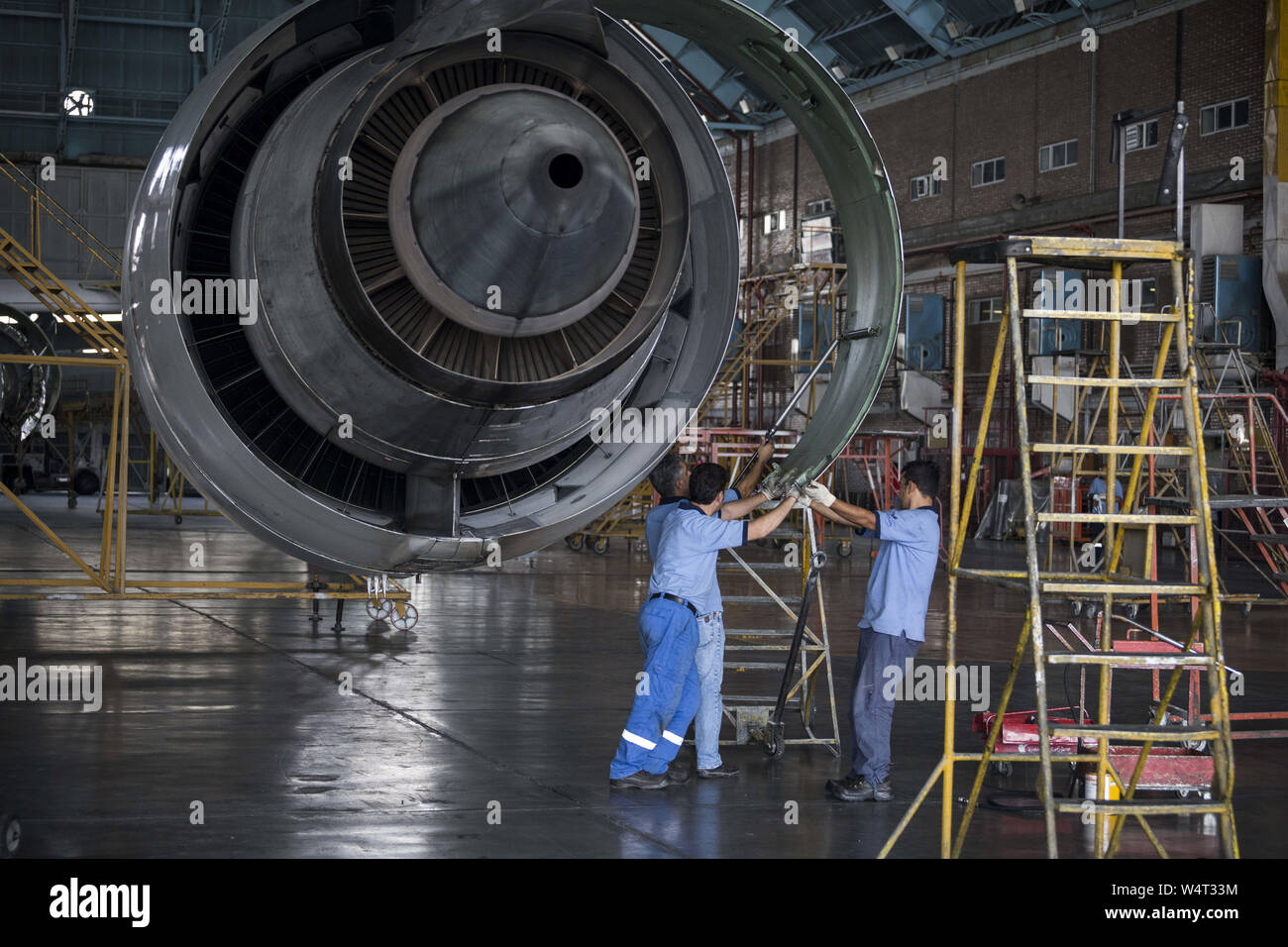 July 24, 2019, Tehran, Tehran, Iran: This photo shows technicians and ...