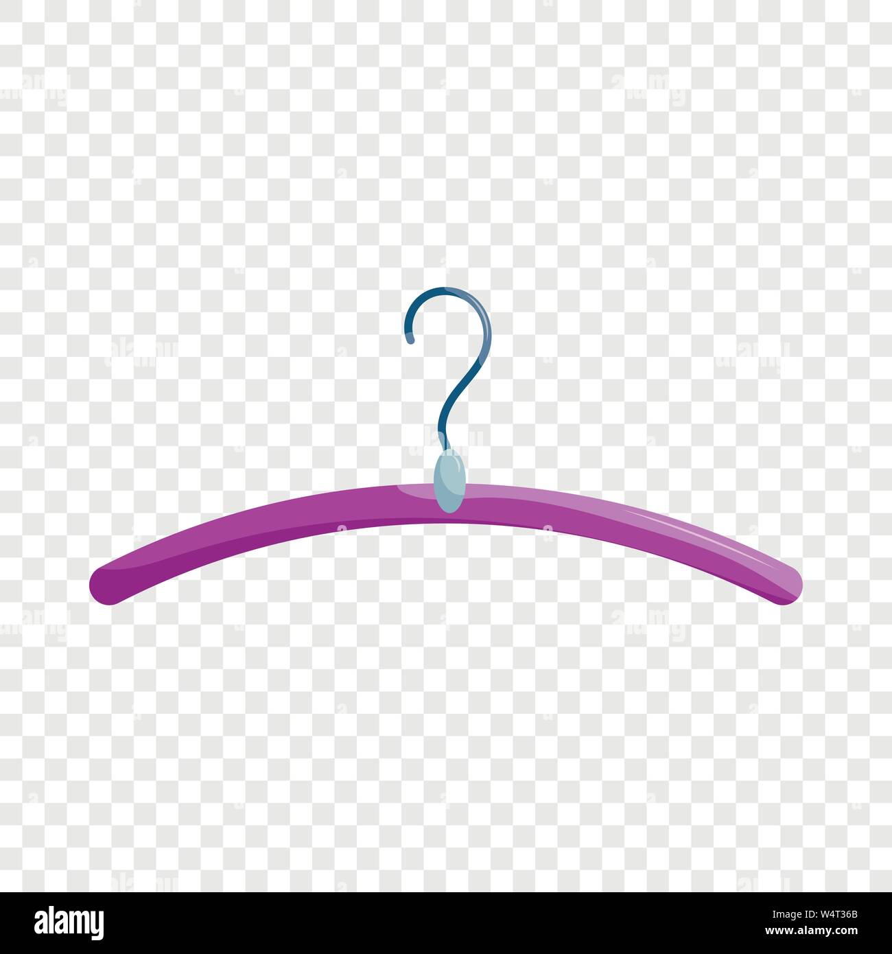 Purple coat hanger icon, cartoon style Stock Vector Image & Art - Alamy