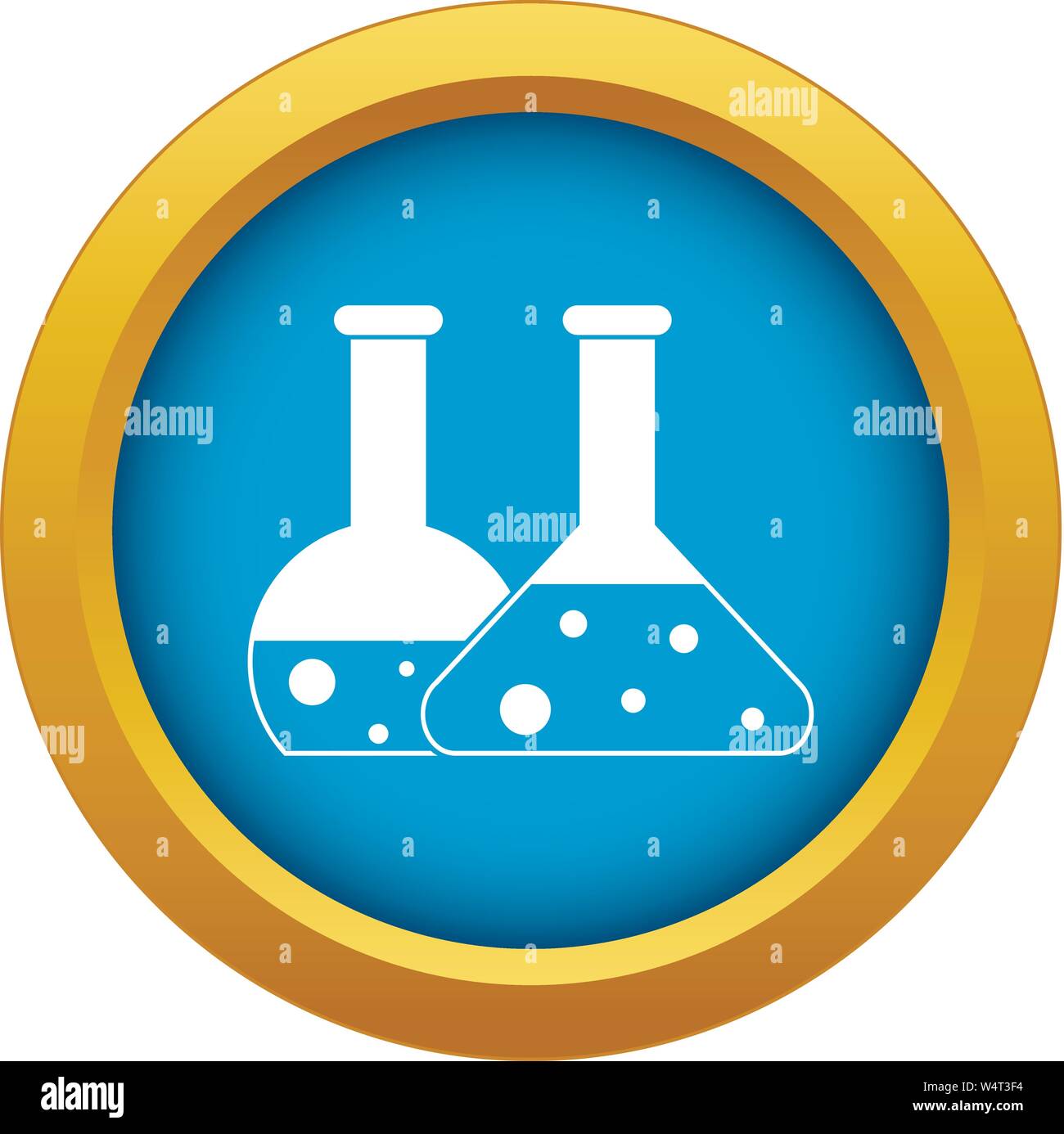 Transparent flasks icon blue vector isolated Stock Vector Image & Art ...