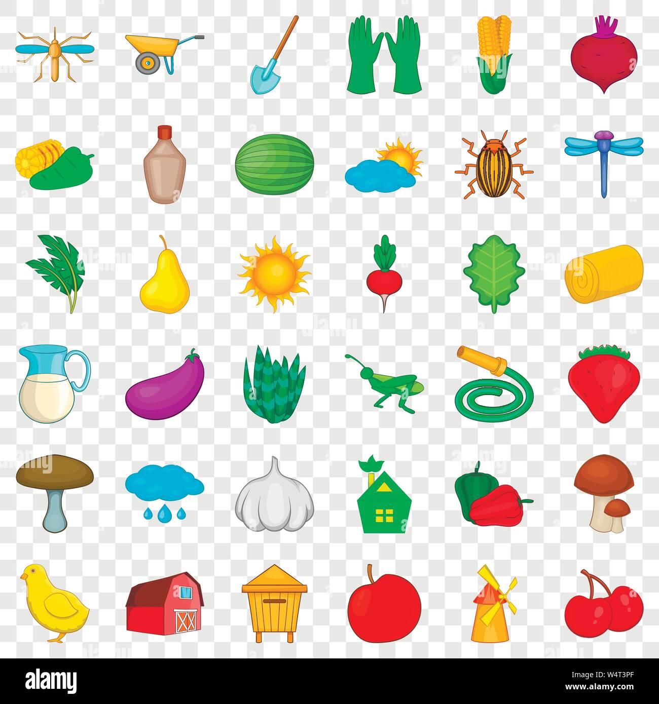 Seedling icons set, cartoon style Stock Vector Image & Art - Alamy