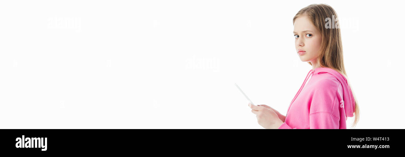 Girl tablet sad Cut Out Stock Images & Pictures - Alamy