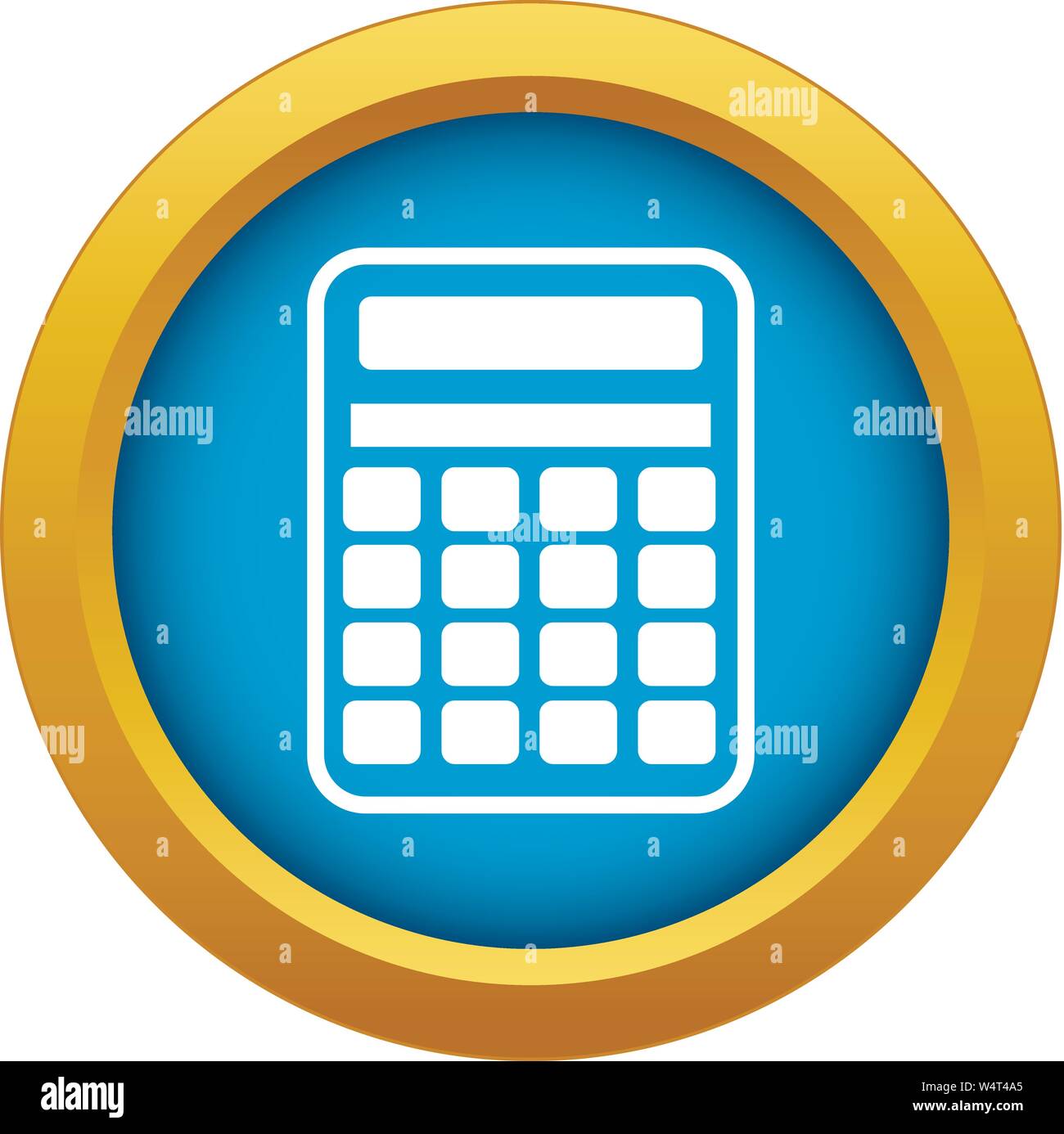 Calculator icon blue vector isolated Stock Vector Image & Art - Alamy