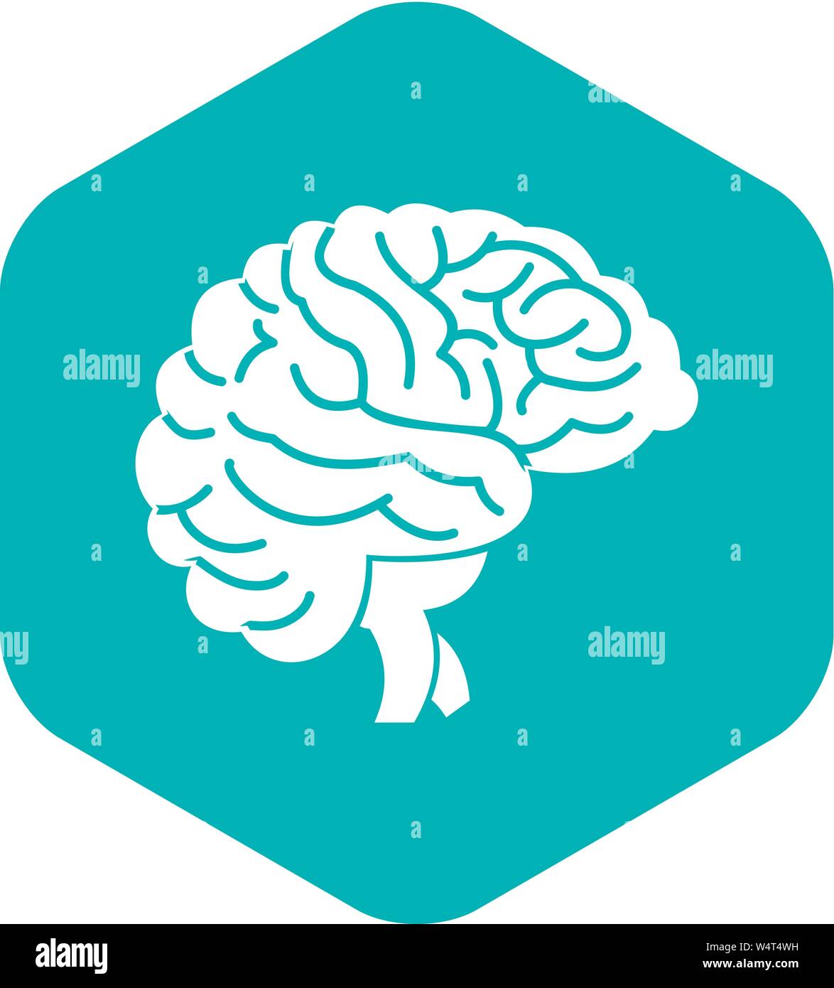 Brain icon, simple style Stock Vector Image & Art - Alamy