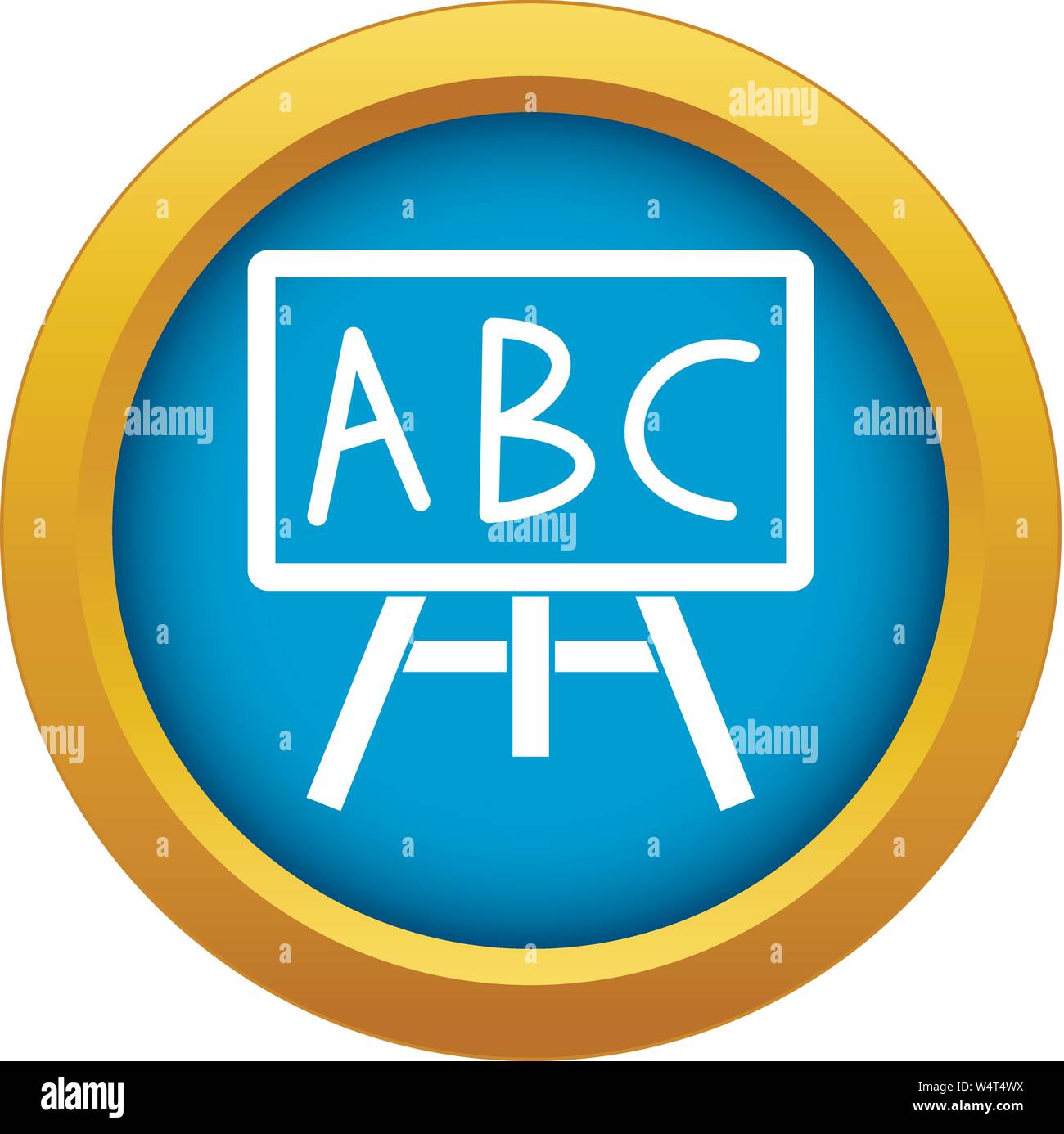 Schoolgirl learning alphabet Stock Vector Images - Alamy