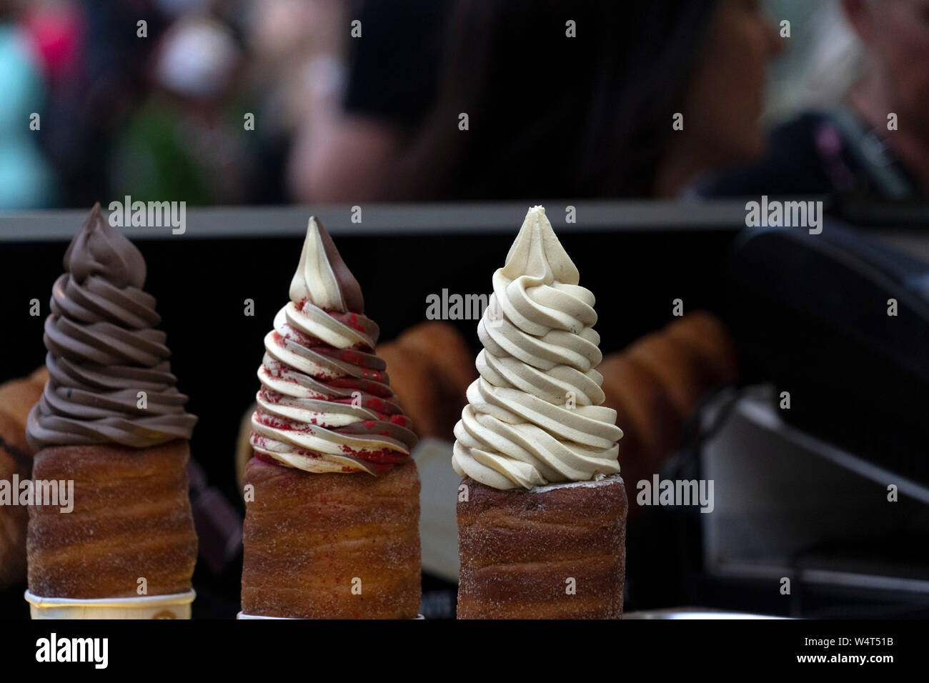 Trdelnik traditional chimney sweet of Prague Czech Republic Stock Photo ...