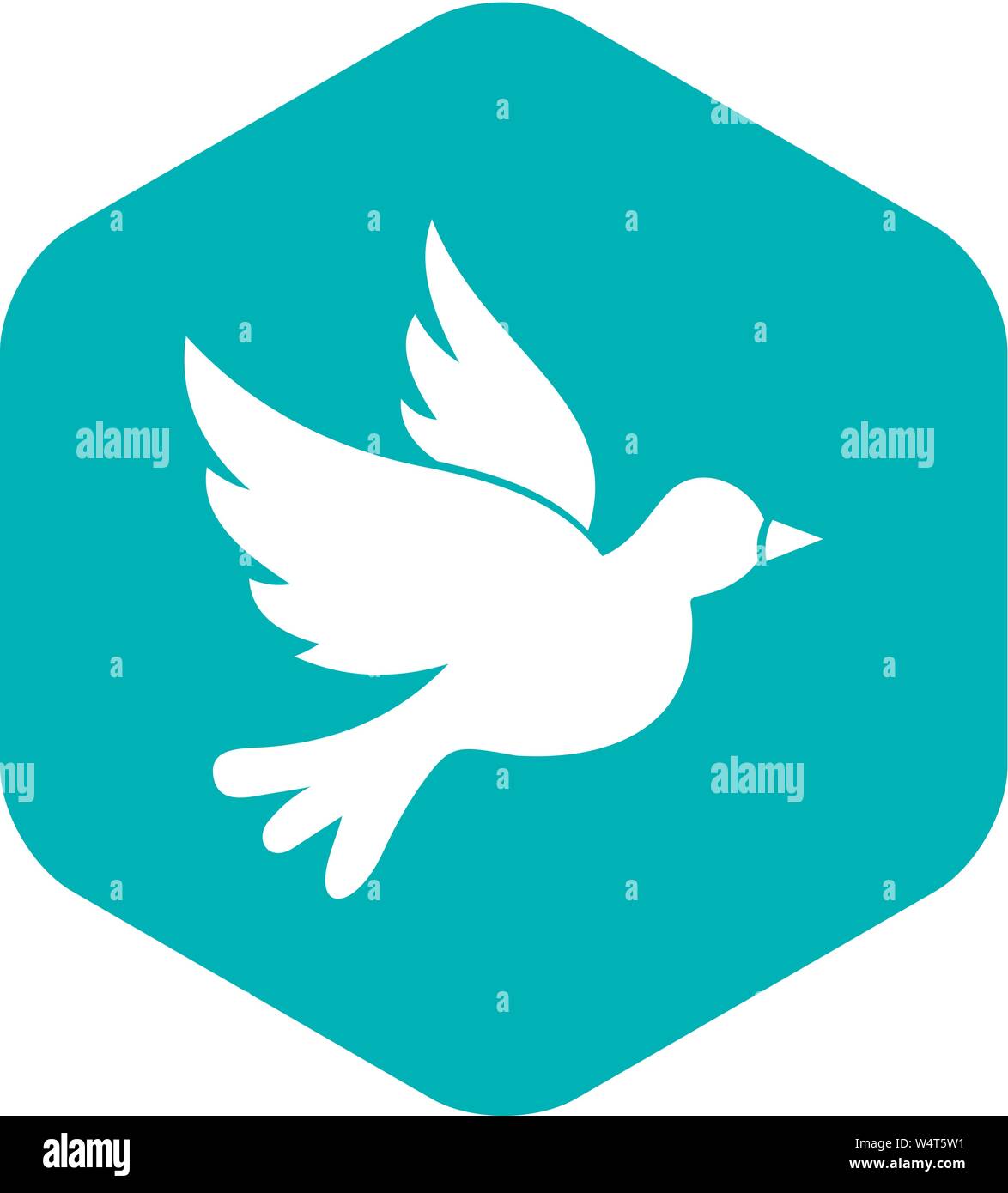 Dove icon, simple style Stock Vector Image & Art - Alamy