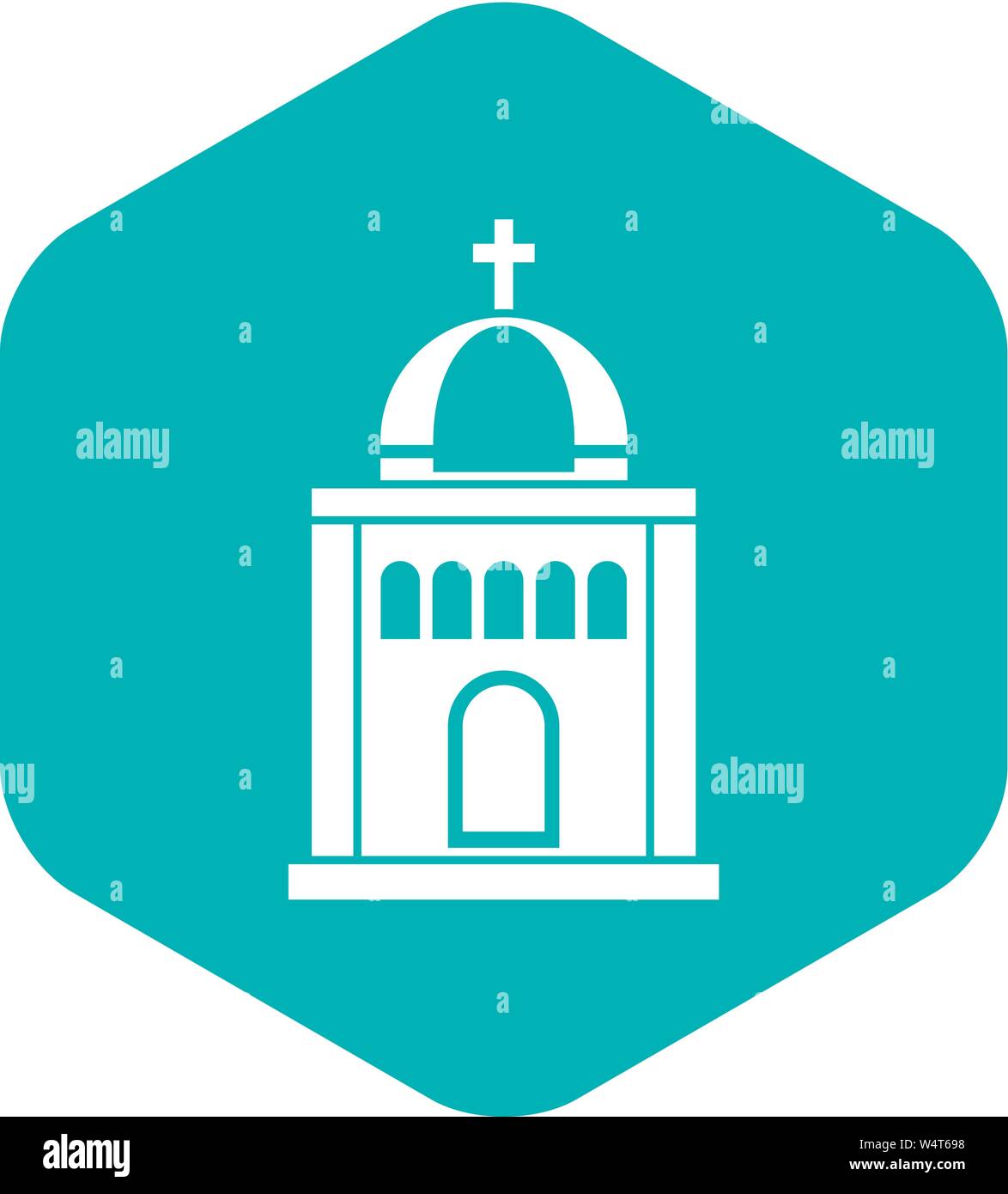 Church icon, simple style Stock Vector Image & Art - Alamy