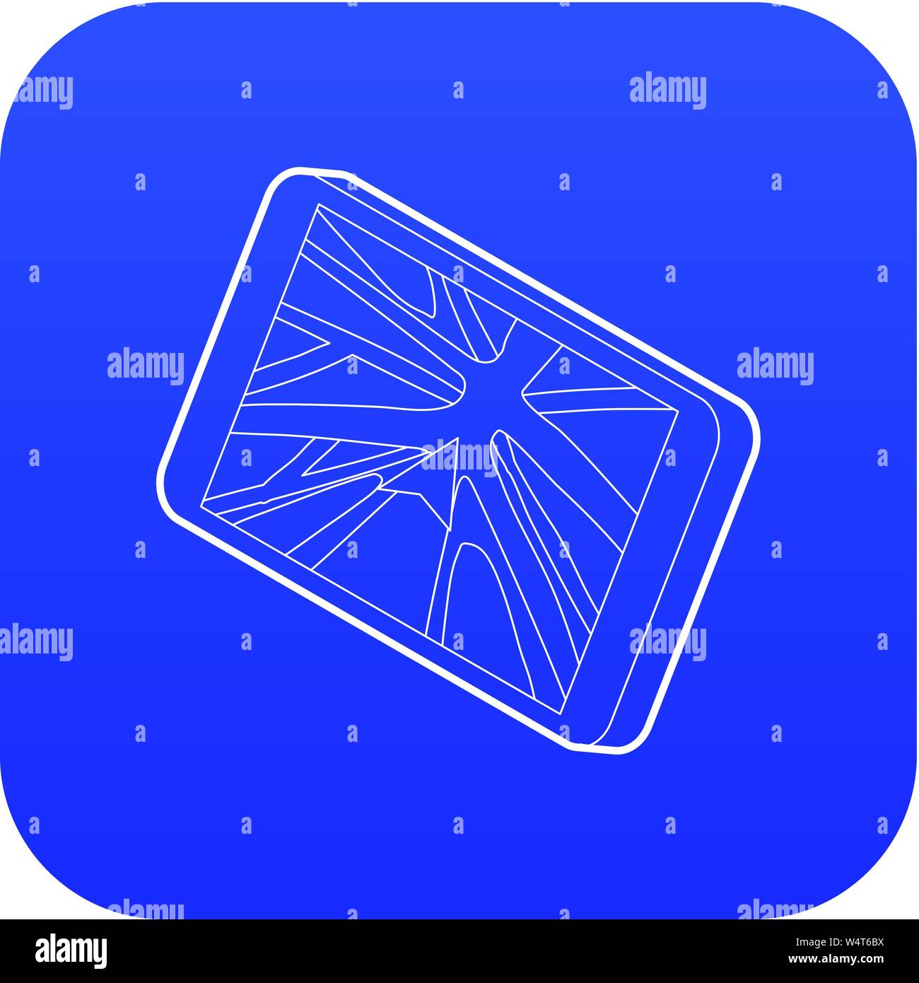 Navigator icon blue vector Stock Vector Image & Art - Alamy