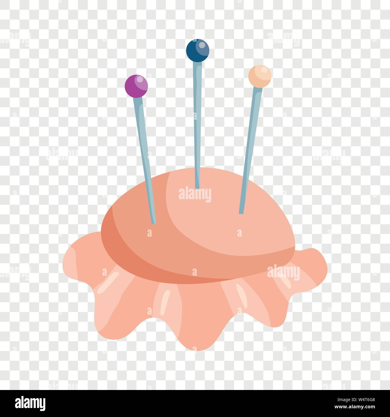 Pincushion with pins icon, cartoon style Stock Vector Image & Art - Alamy