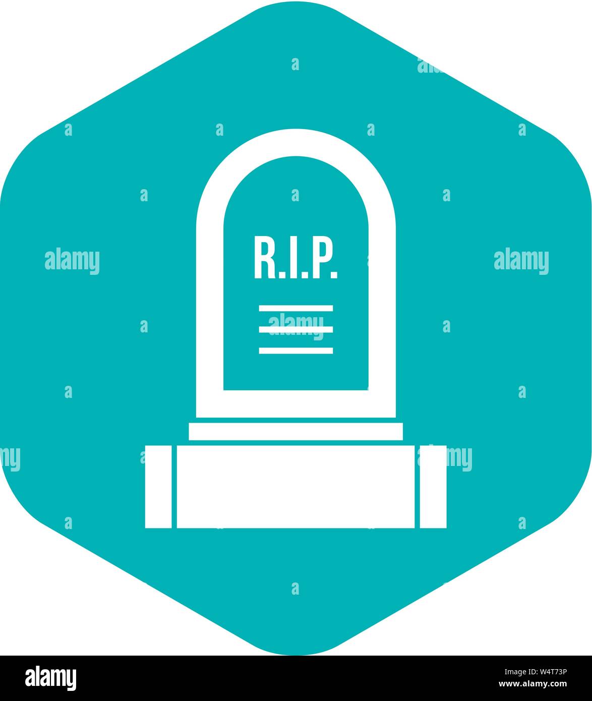 Headstone icon, simple style Stock Vector Image & Art - Alamy