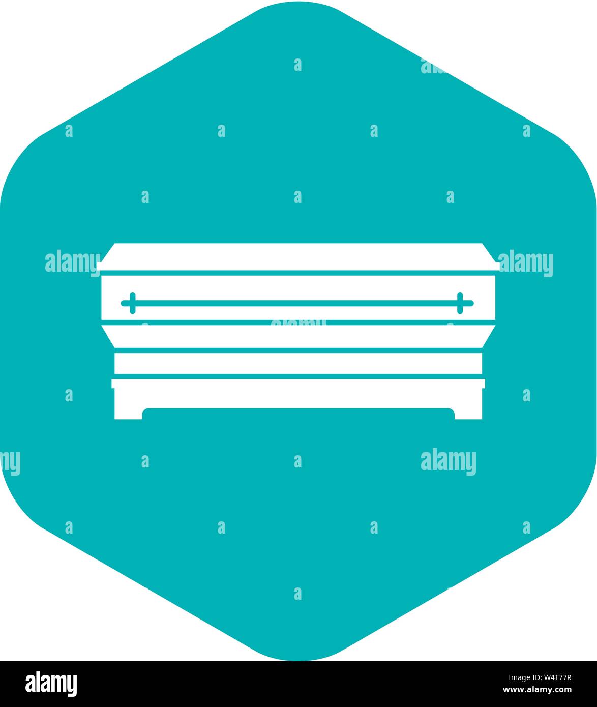 Coffin icon, simple style Stock Vector Image & Art - Alamy