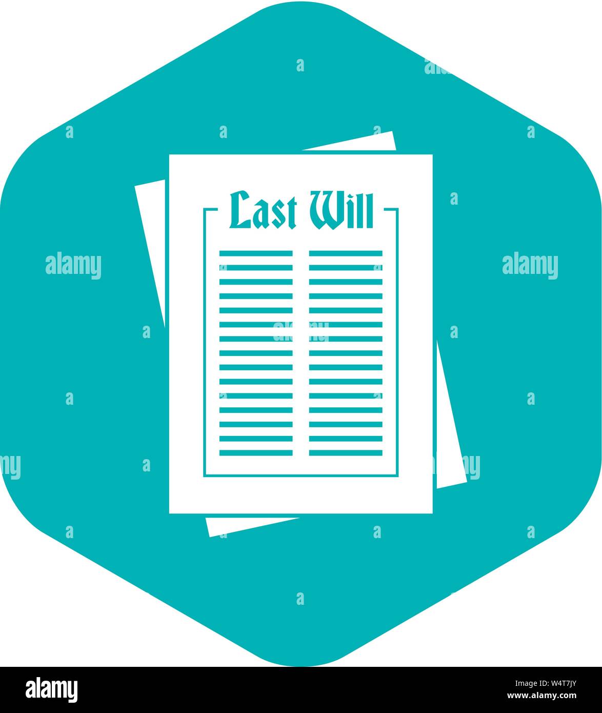 Will icon, simple style Stock Vector Image & Art - Alamy