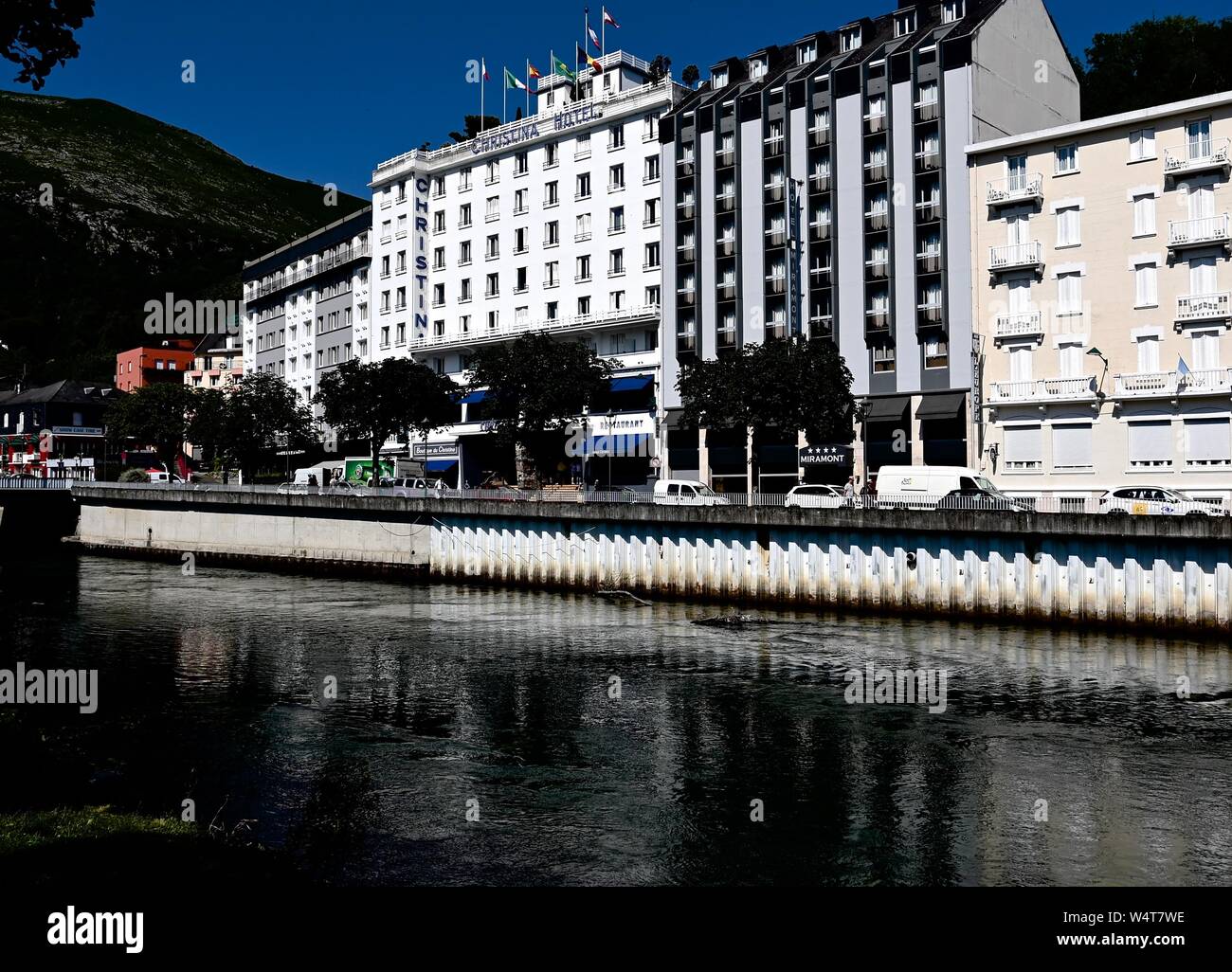 Christina Hotel in Lourdes, Hautes Pyrenees, France Stock Photo - Alamy