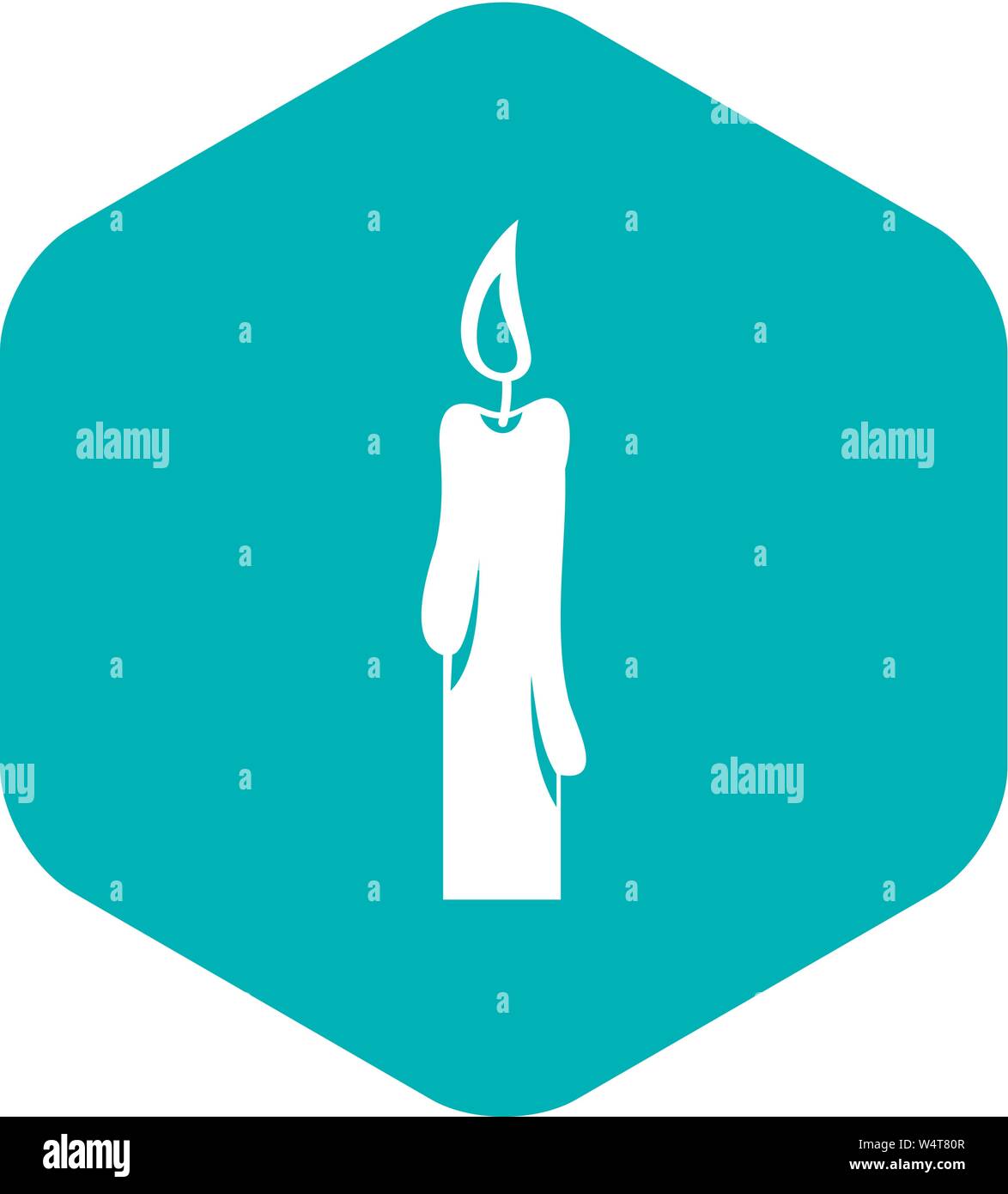 Candle icon, simple style Stock Vector Image & Art - Alamy