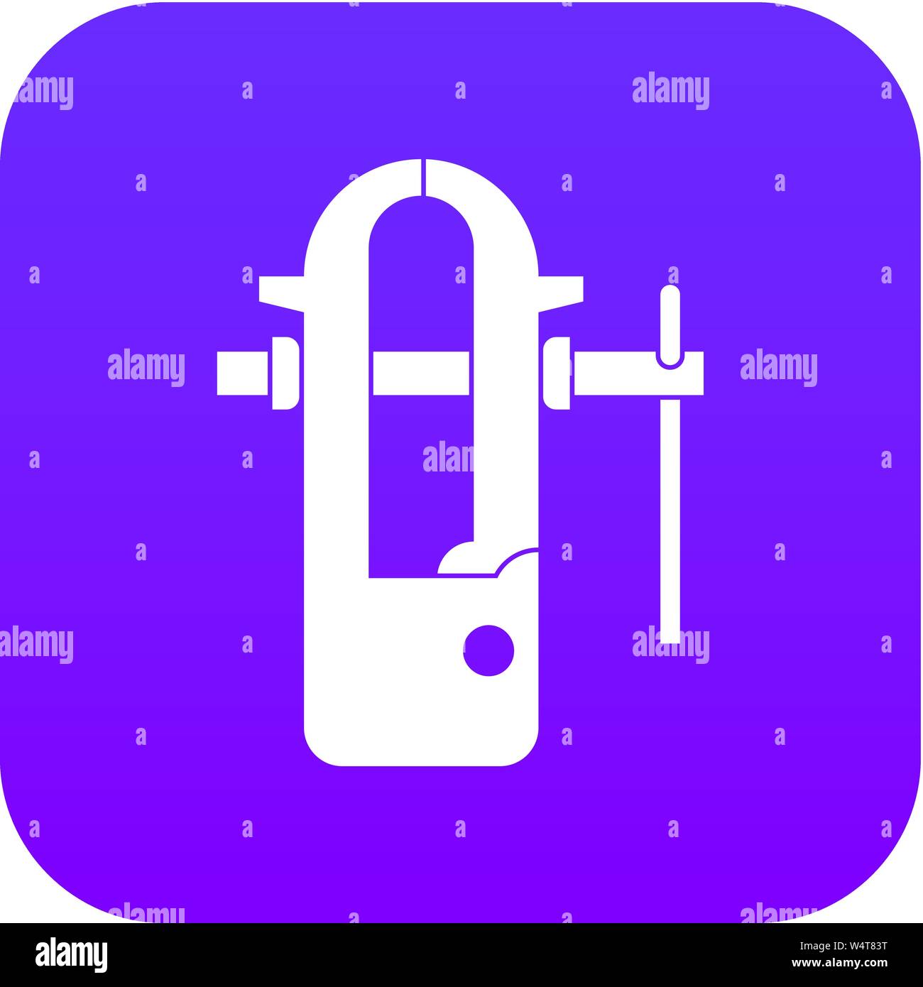 Blacksmiths vice icon digital purple Stock Vector Image & Art - Alamy