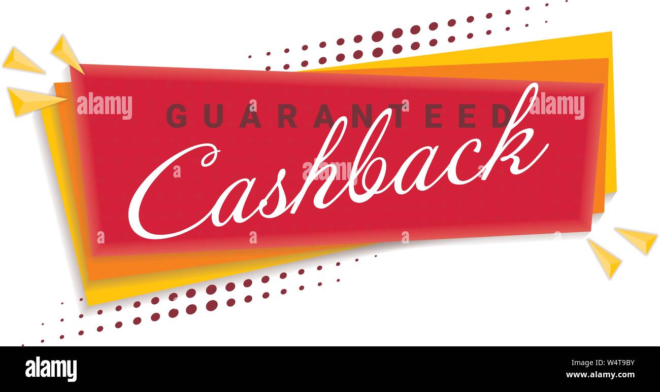 Cash Back Banner Template Design. Vector Illustration Stock Vector ...