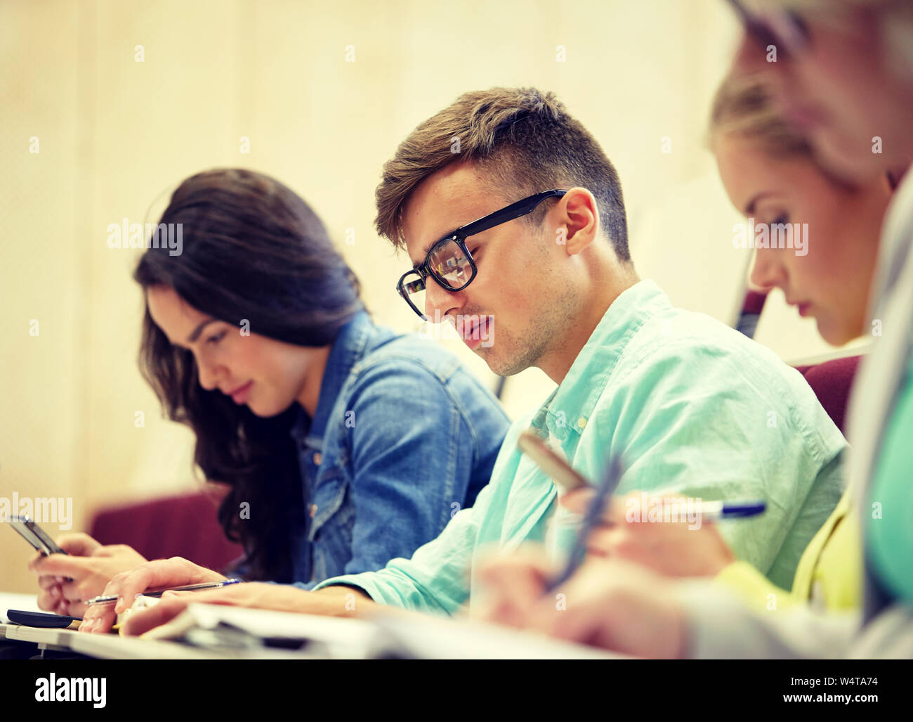 group of students at lecture Stock Photo - Alamy