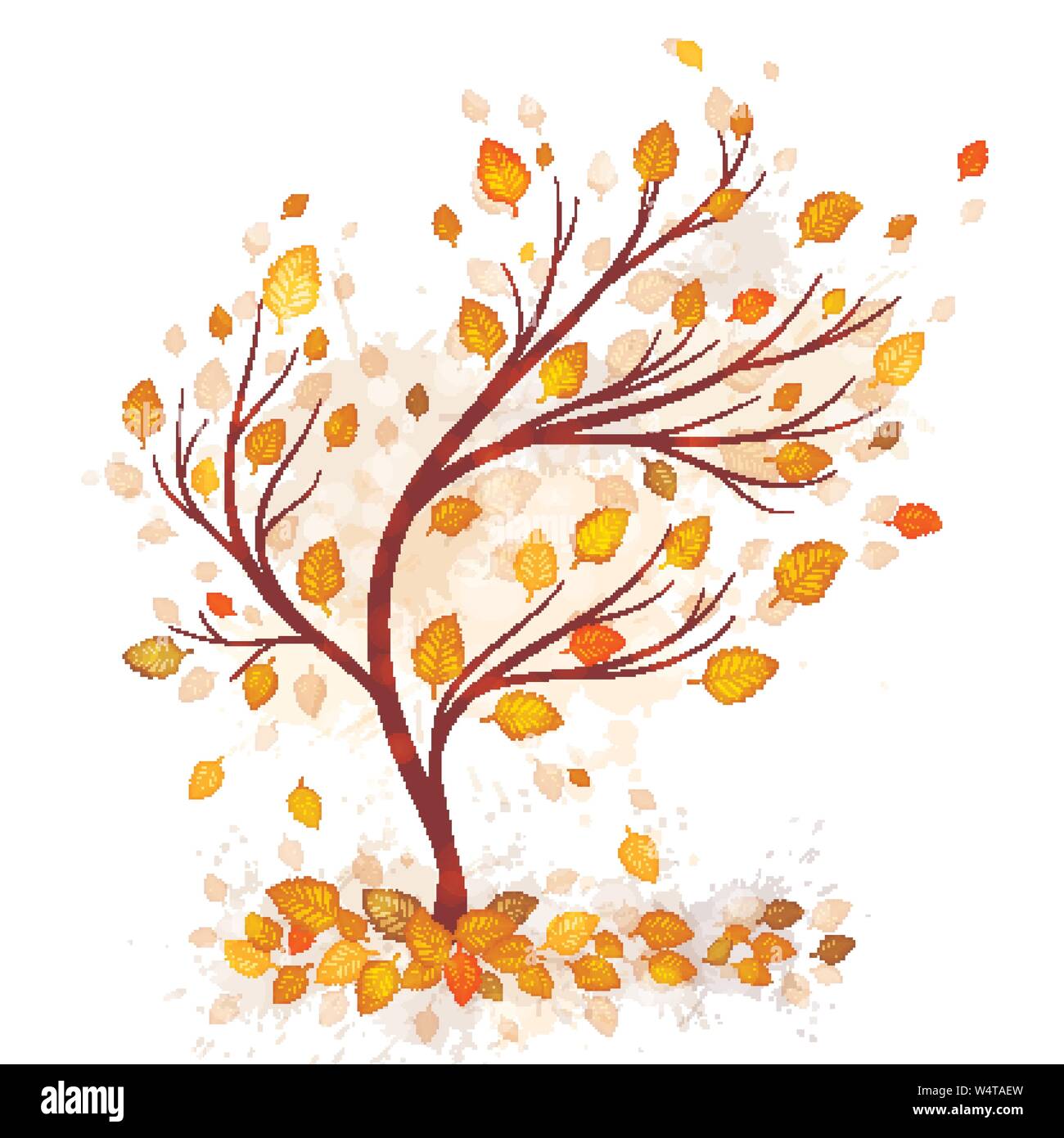 Autumn tree vector Stock Vector Image & Art - Alamy