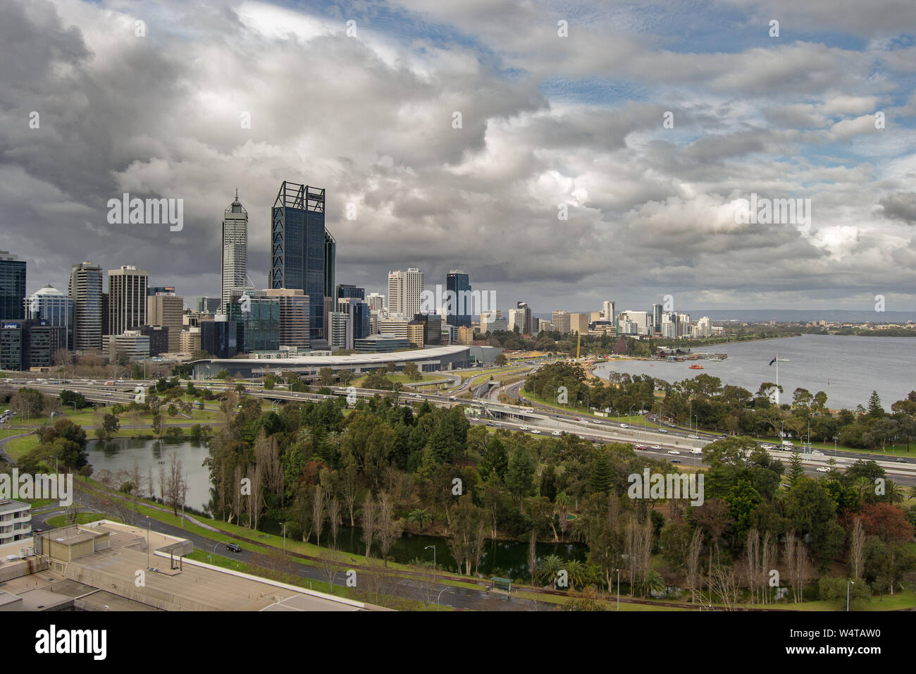 Perth skyline aerial High Resolution Stock Photography and Images - Alamy