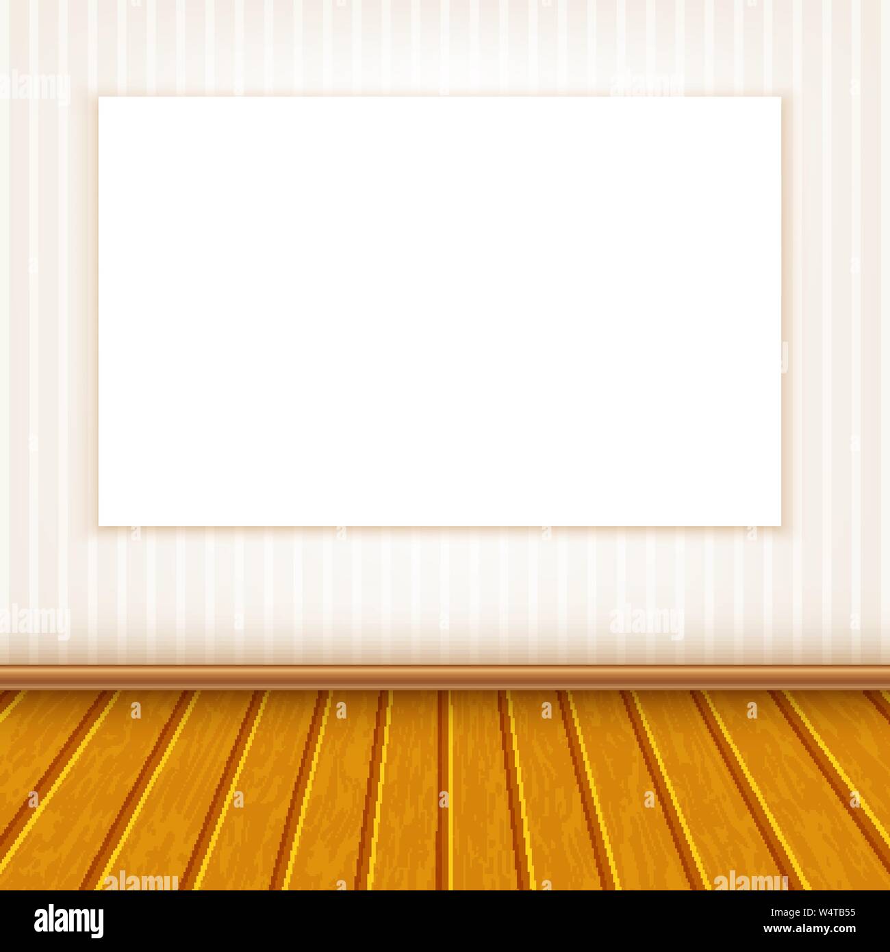 Vector background with white banner on wall Stock Vector Image & Art ...