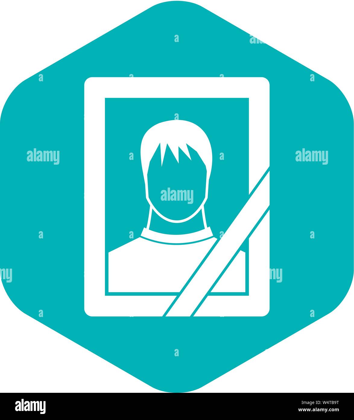 Memory portrait icon, simple style Stock Vector Image & Art - Alamy