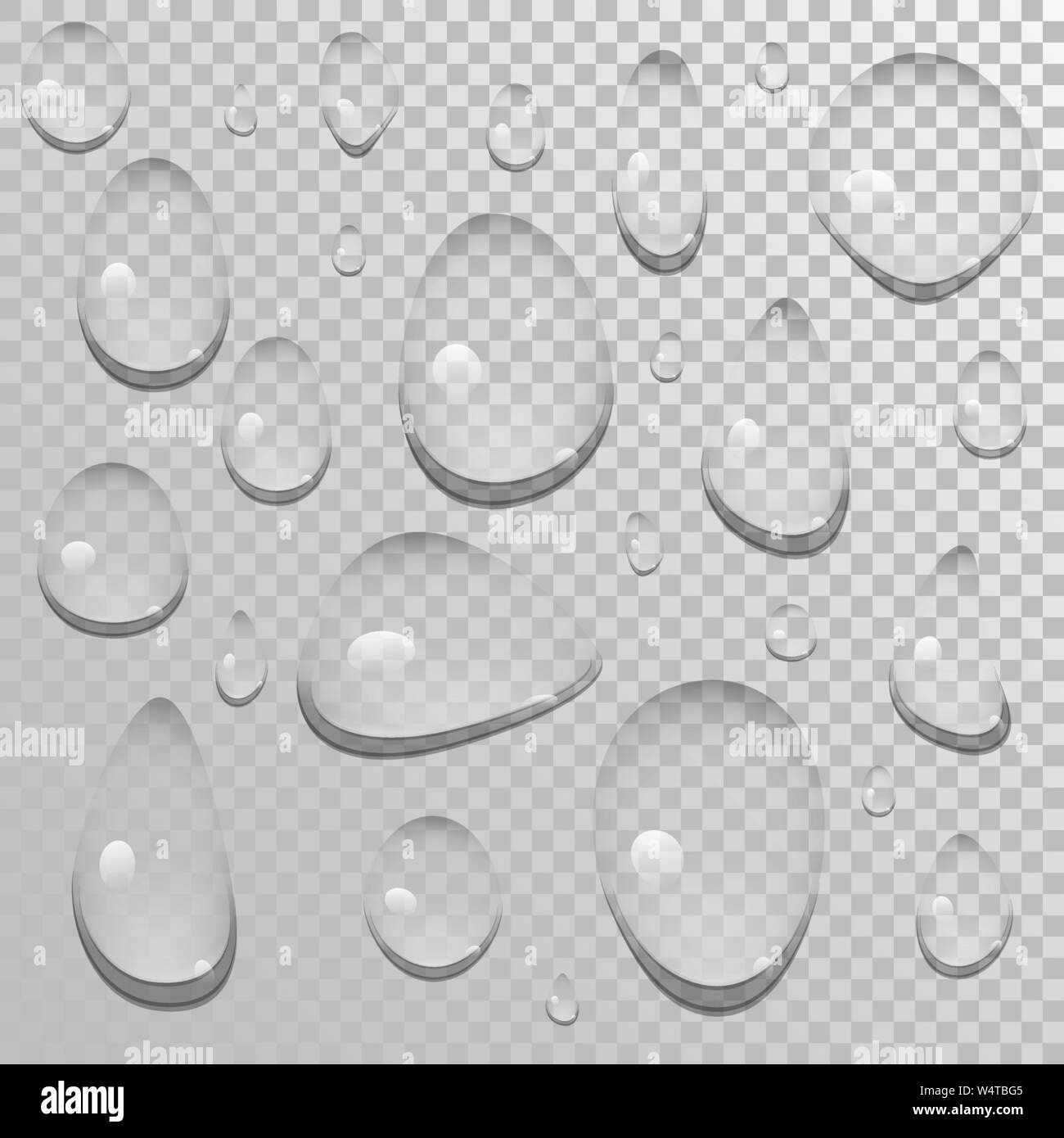 Vector set realistic blue Black and White Stock Photos & Images - Alamy