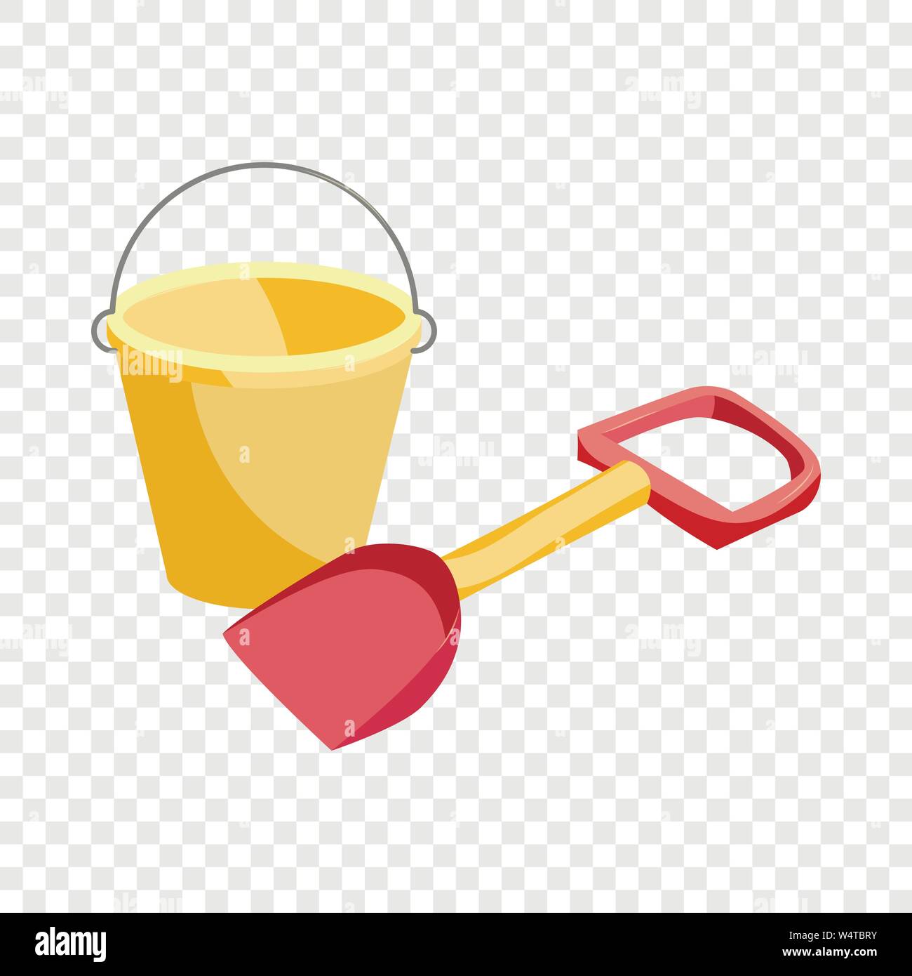 Bucket and shovel toys icon, cartoon style Stock Vector Image & Art - Alamy