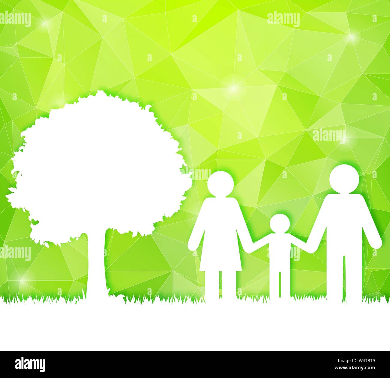 Happy family concept vector background Stock Vector Image & Art - Alamy