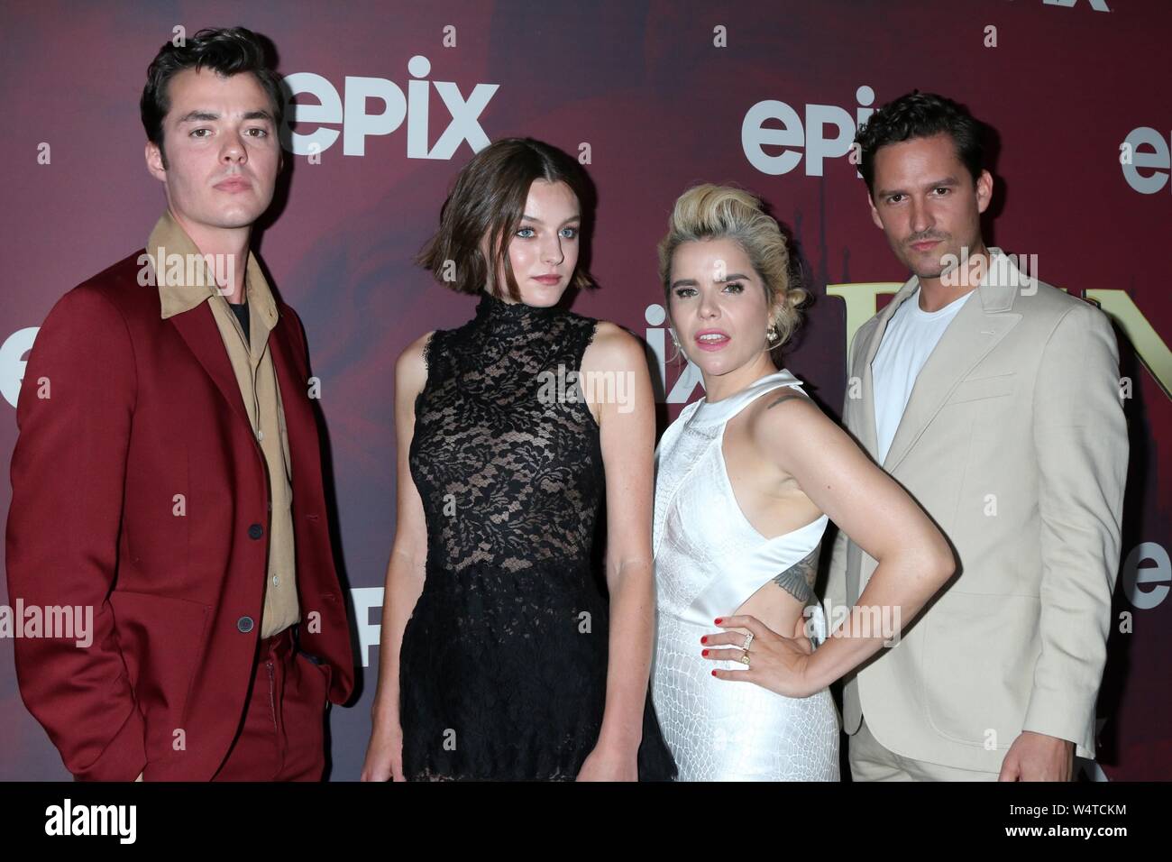 Los Angeles, CA, USA. 24th July, 2019. Jack Bannon, Emma Corrin, Paloma ...