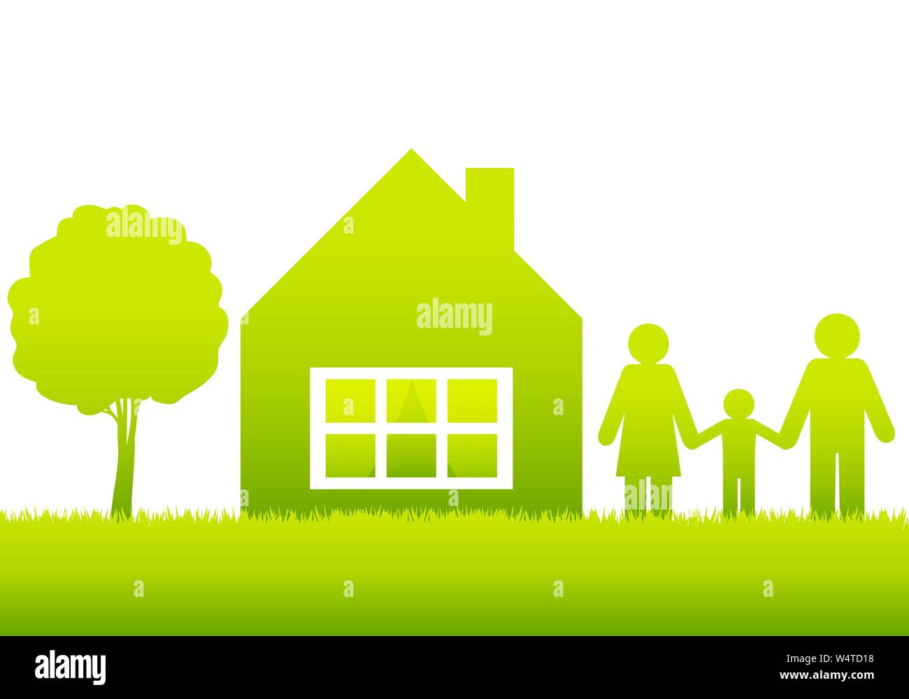 Happy family concept vector background Stock Vector Image & Art - Alamy