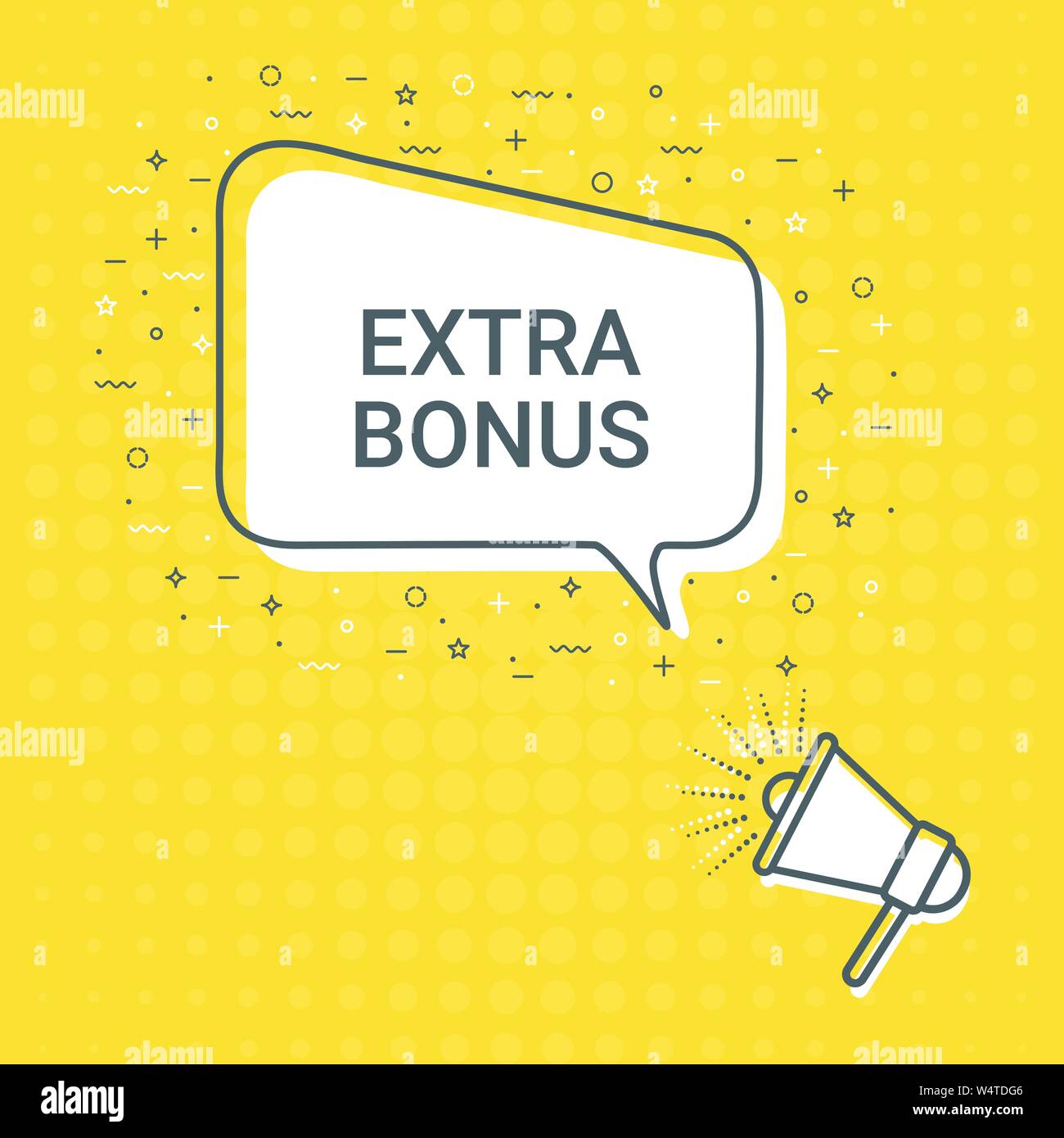 Megaphone With Extra Bonus Speech Bubble. Loudspeaker. Illustrations ...