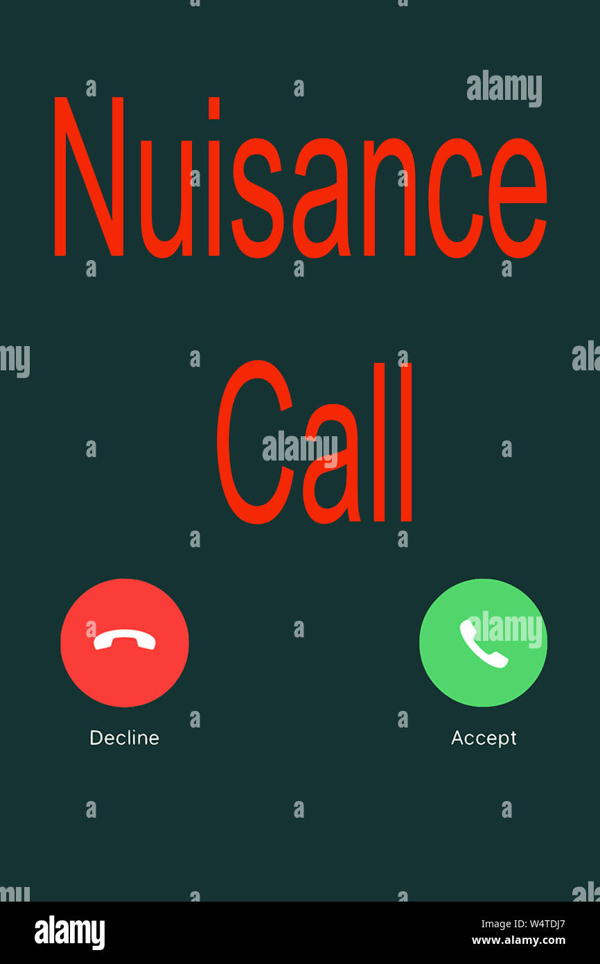 Unwanted phone calls hi-res stock photography and images - Alamy